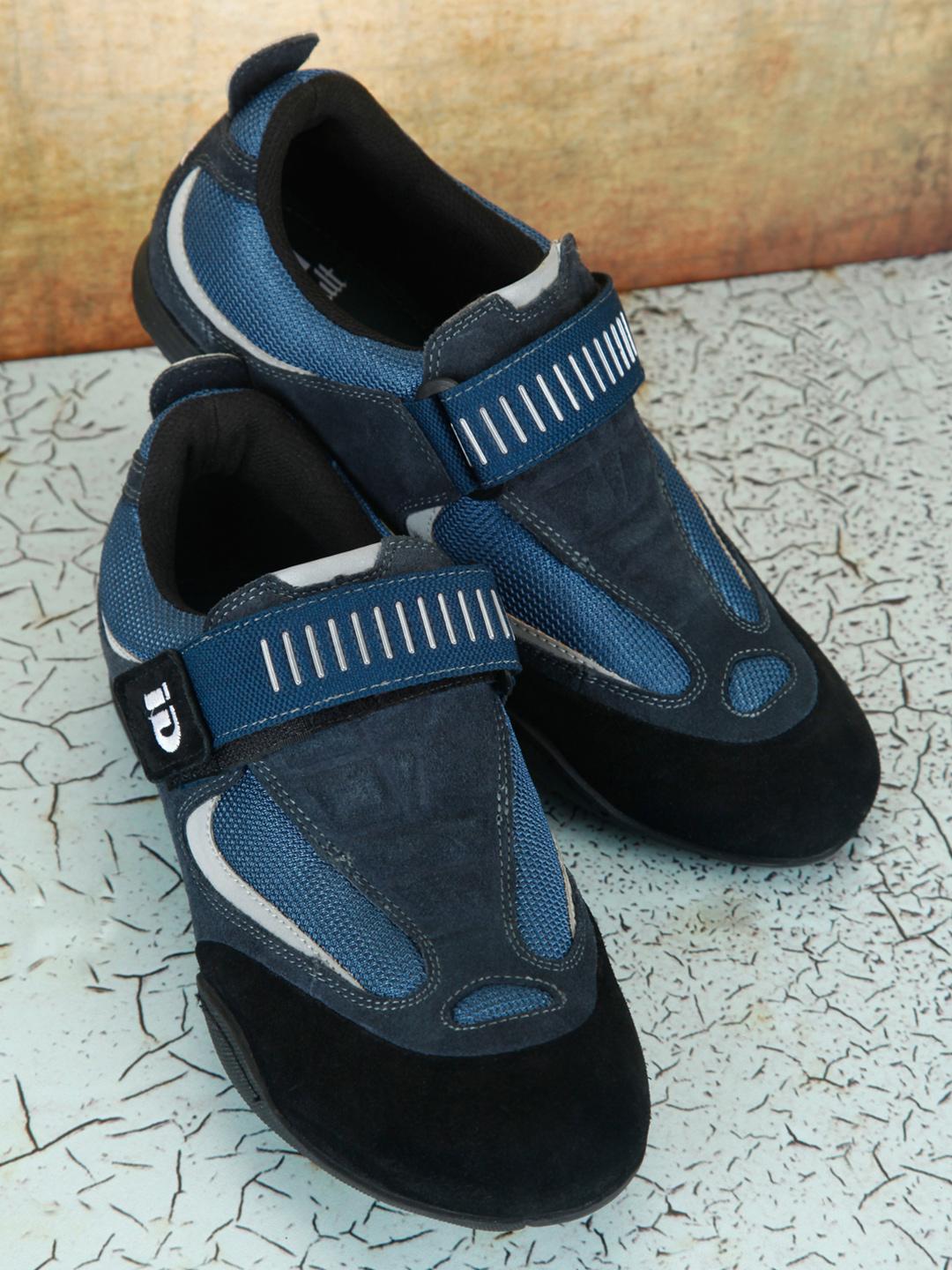 Buy ID Men Navy Blue Leather Slip On Sneakers - Casual Shoes for Men ...