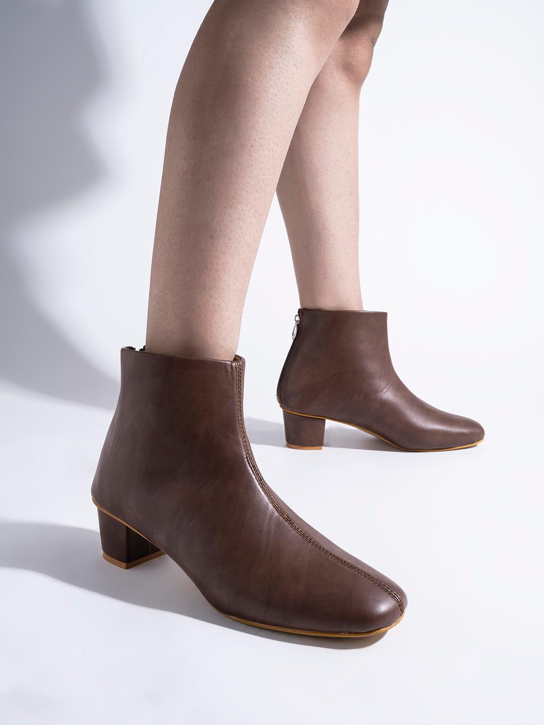 Buy Shoetopia Women Brown Regular Boots - Boots for Women 20972860 | Myntra