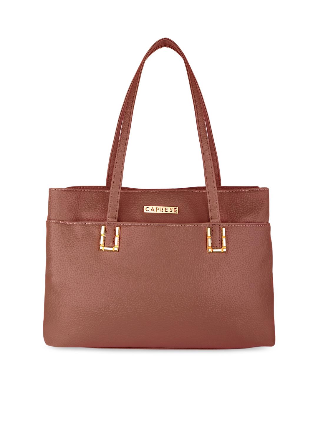 Buy Caprese Hope Women Terracotta Large Tote Bag - Handbags for Women ...