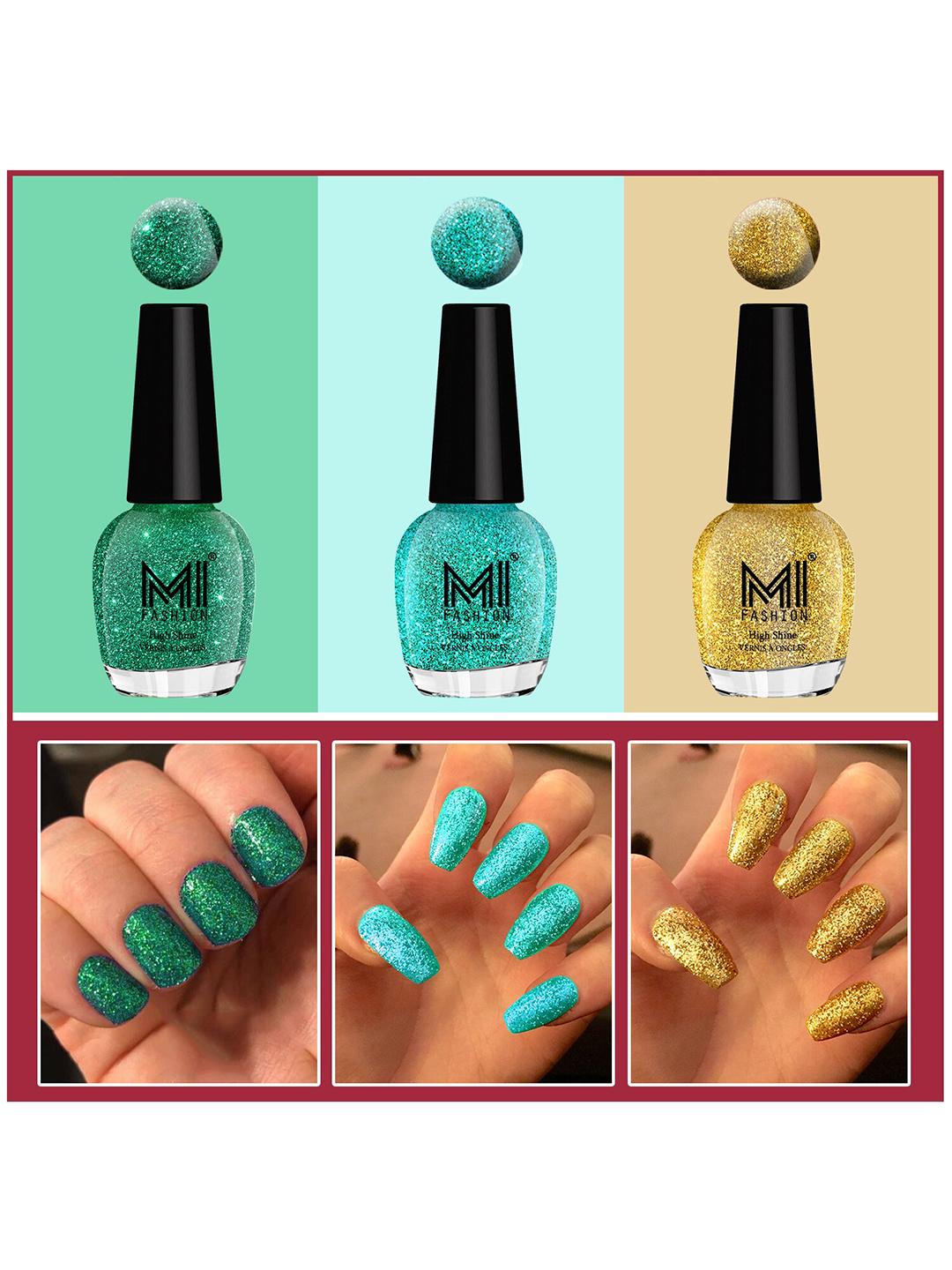 Buy MI FASHION Vernis A Ongles Set Of 3 High Shine Long Stay Nail ...