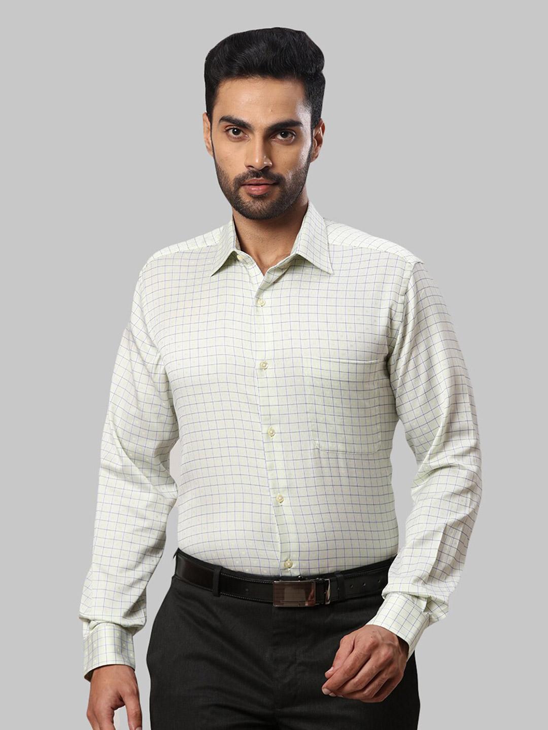 Buy Raymond Men Checked Cotton Formal Shirt - Shirts for Men 20995370 ...
