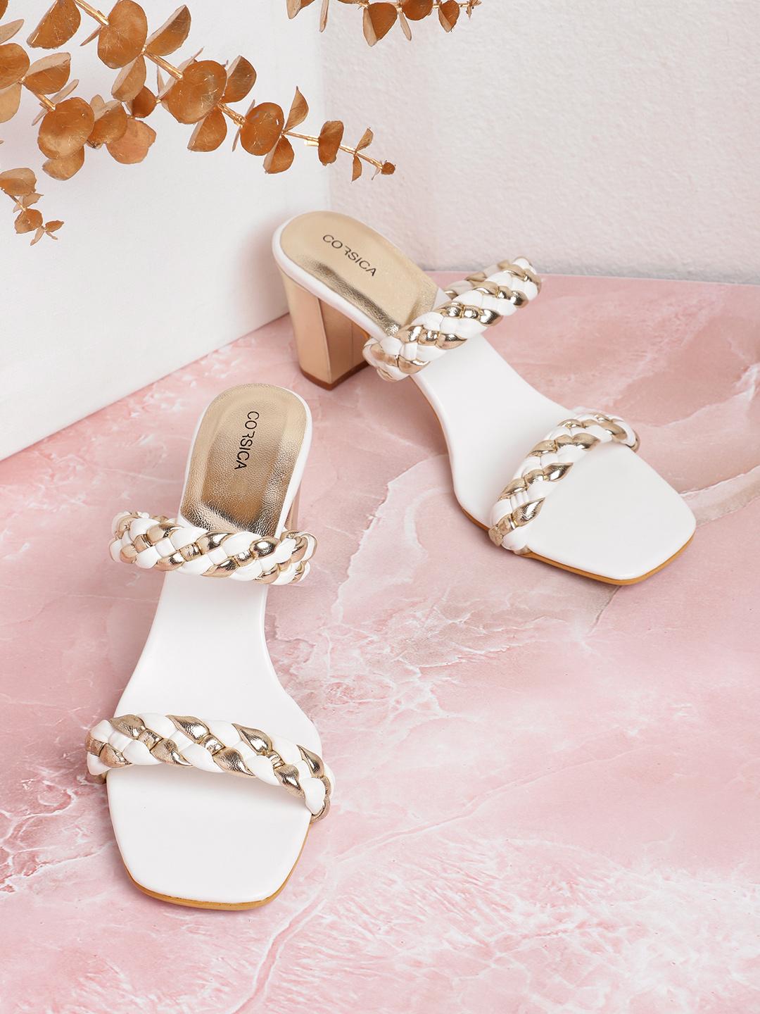 Buy CORSICA Women Braided Block Heels - Heels for Women 21022144 | Myntra