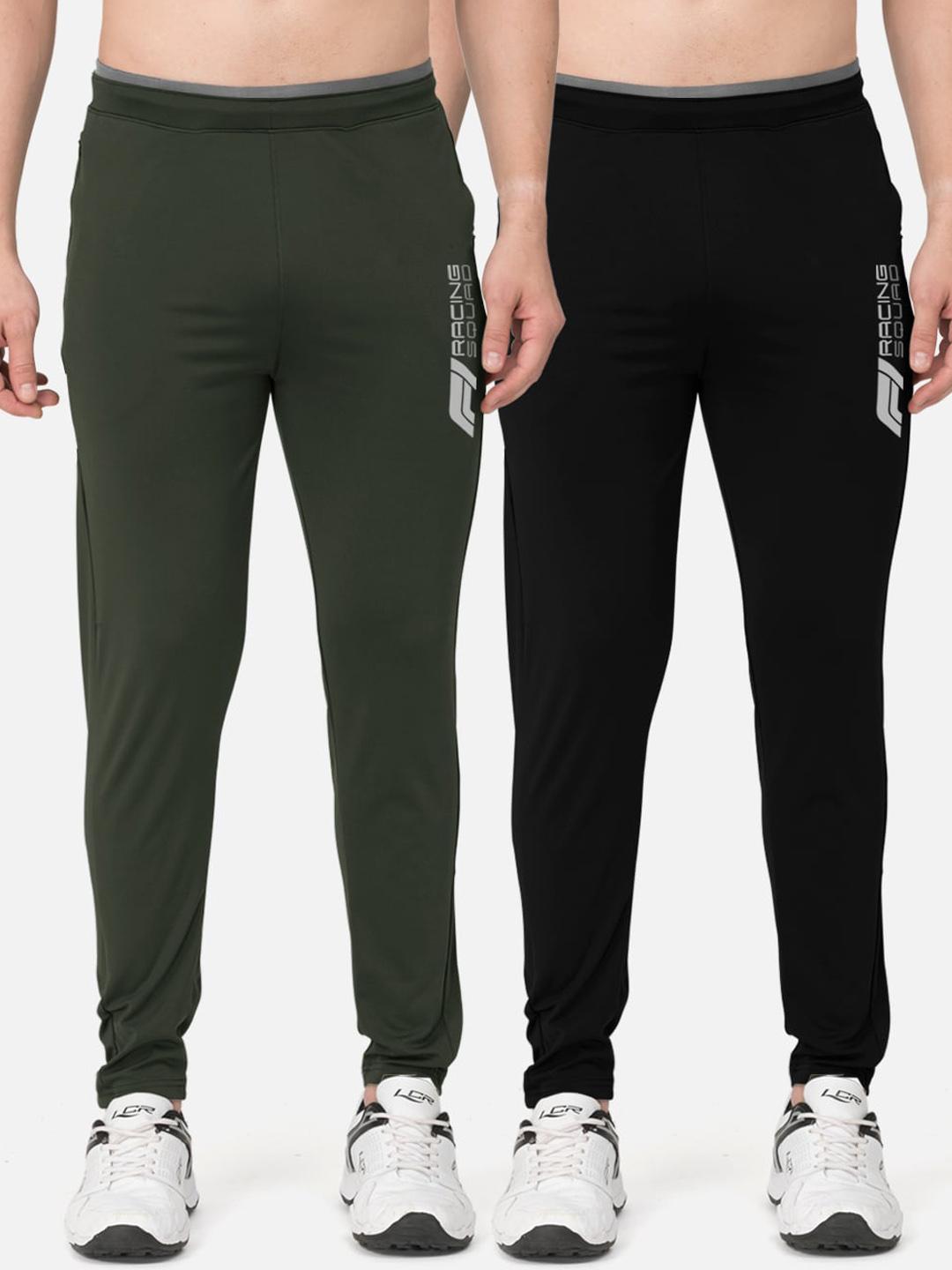 Buy BULLMER Men Pack Of 2 Slim Fit Track Pants - Track Pants for Men ...