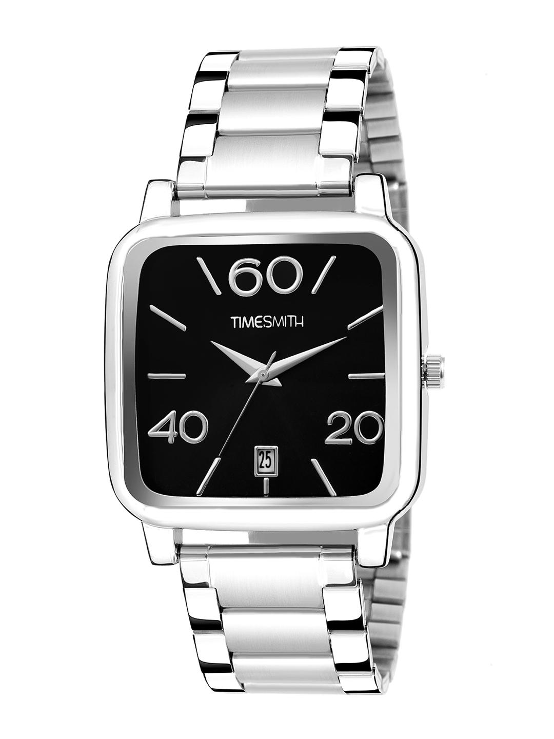 Buy WM Timesmith Men Brass Dial & Stainless Steel Straps Analogue Watch ...