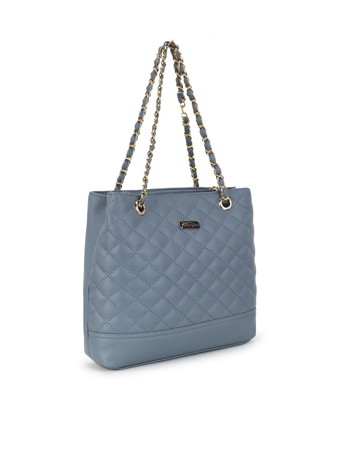 Buy SHINING STAR Textured Structured Quilted Shoulder Bag - Handbags ...