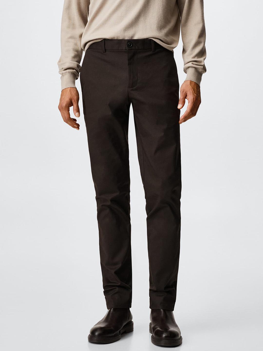 Buy MANGO MAN Solid Slim Fit Chinos - Trousers for Men 21065978 | Myntra