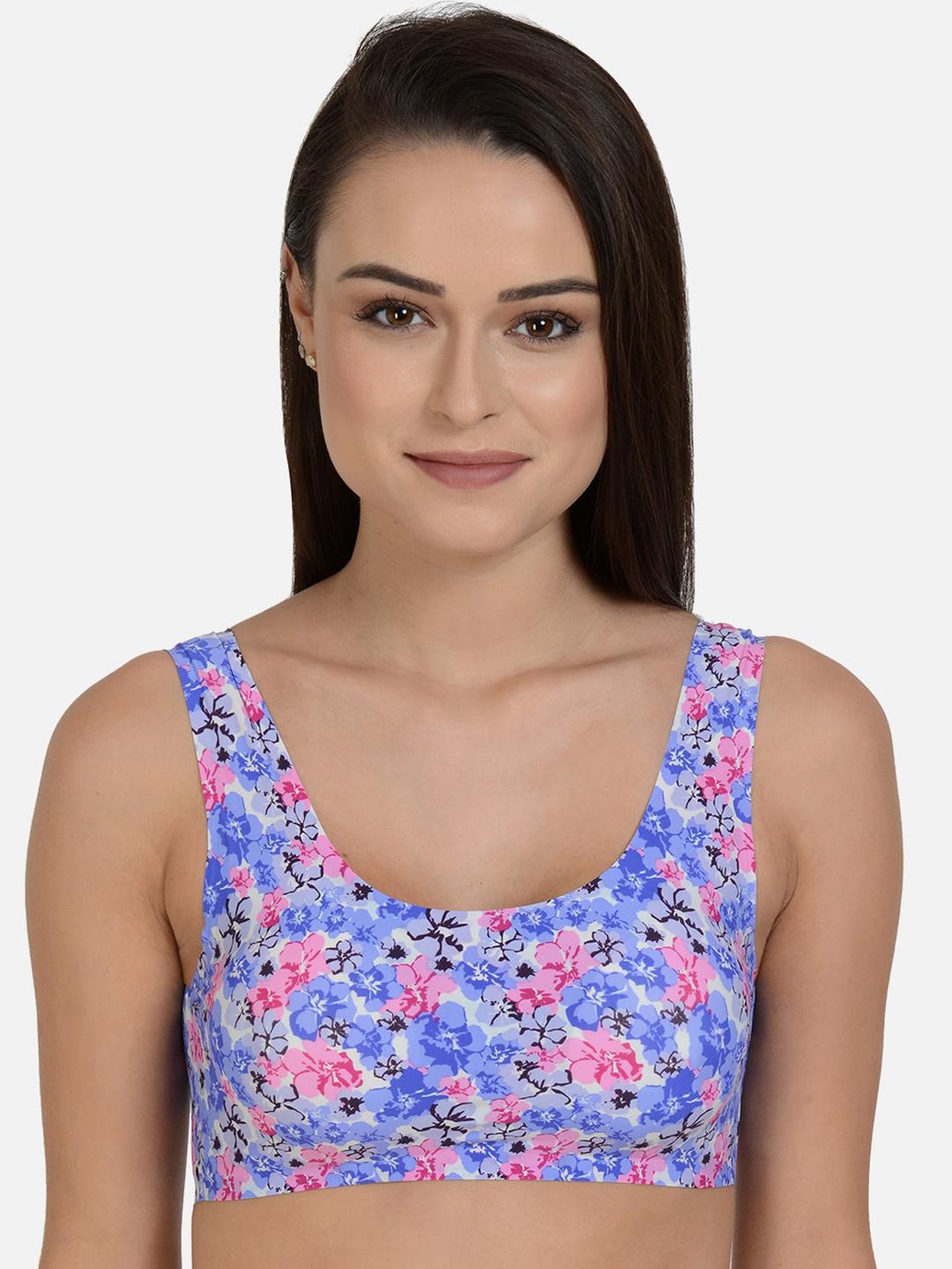 Buy Mod & Shy Floral Bralette Bra Lightly Padded - Bra for Women ...
