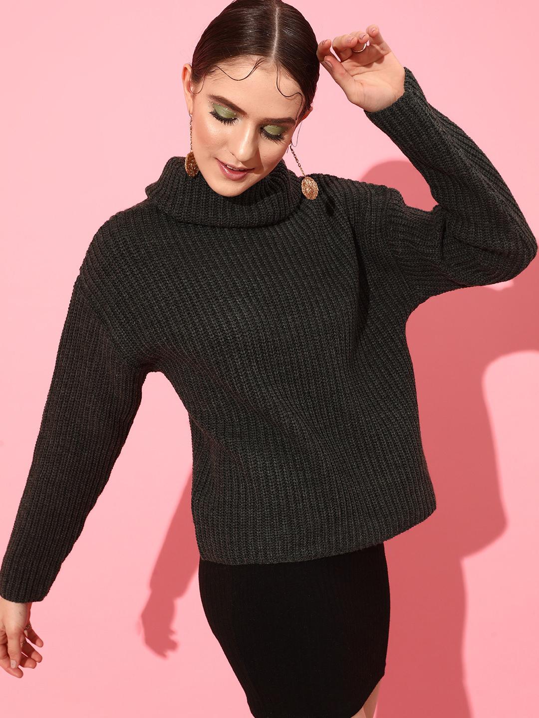 Buy STREET 9 Women Acrylic Ribbed Pullover - Sweaters for Women ...