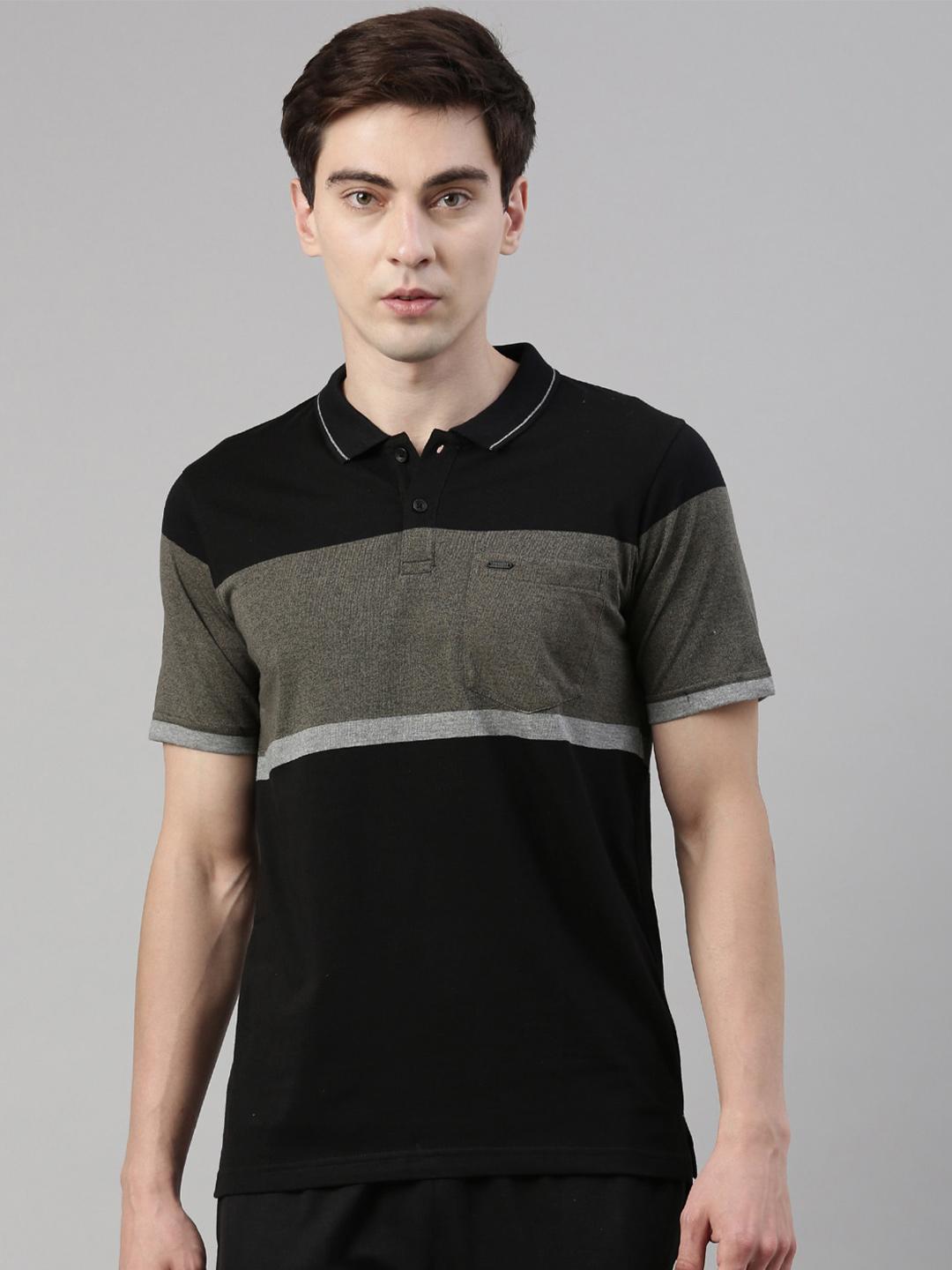 Buy Proline Active Men Colourblocked Polo Collar Organic Cotton Antimicrobial T Shirt - Tshirts ...