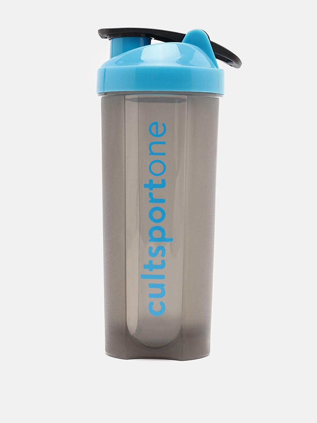 Buy CULT Blue & Grey Spill Proof Flip Top Shaker With Blender Ball ...