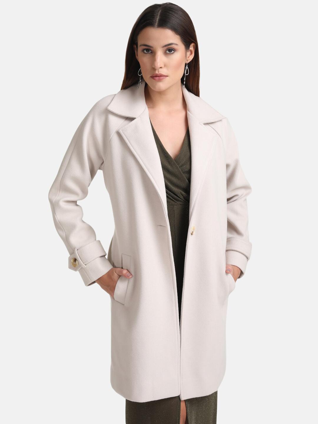 Buy Kazo Women Longline Overcoat With Elasticated Back - Coats for ...
