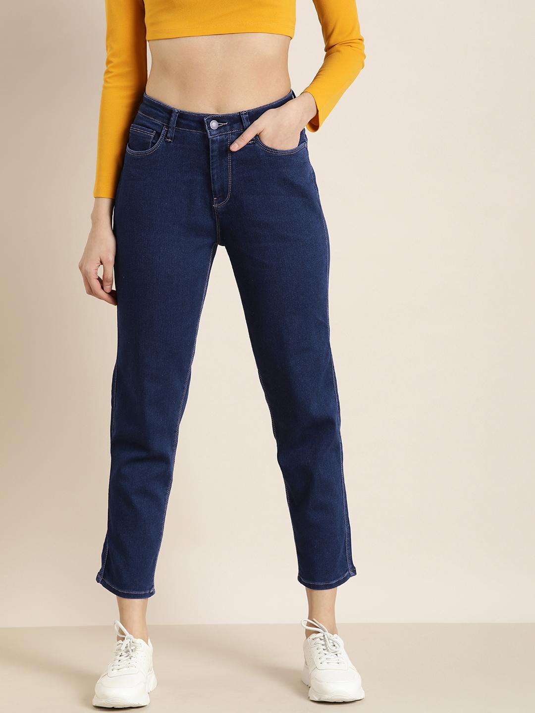 Buy Moda Rapido Tapered Fit High Rise Stretchable Jeans - Jeans for ...