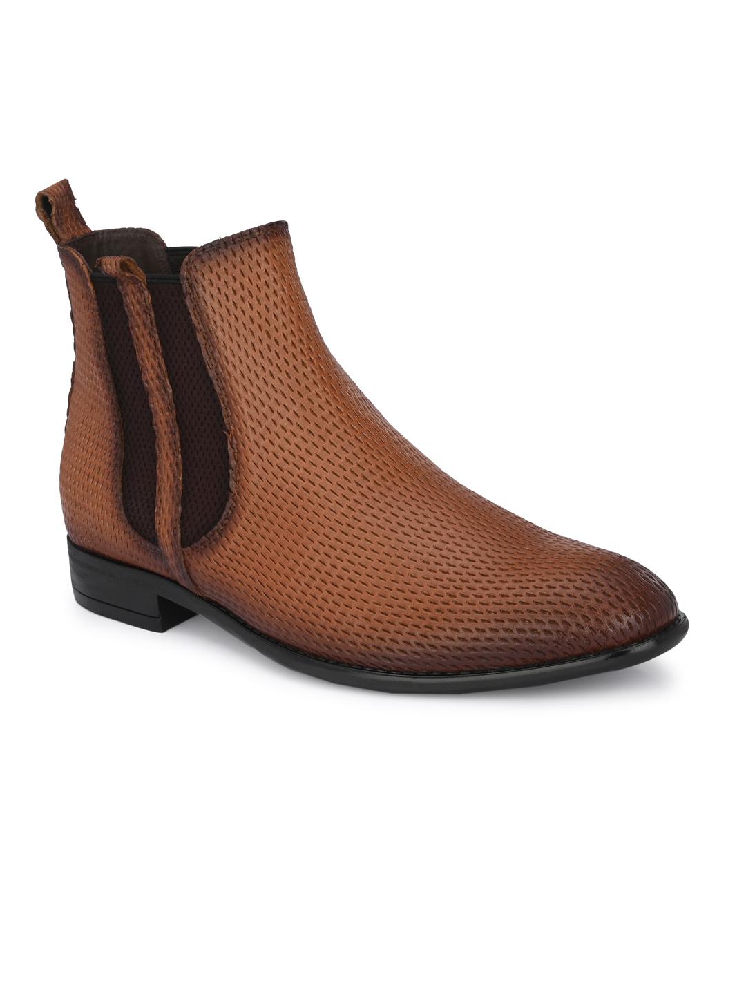 Buy Hitz Men Regular Textured Leather Boots - Boots for Men 21189004 ...