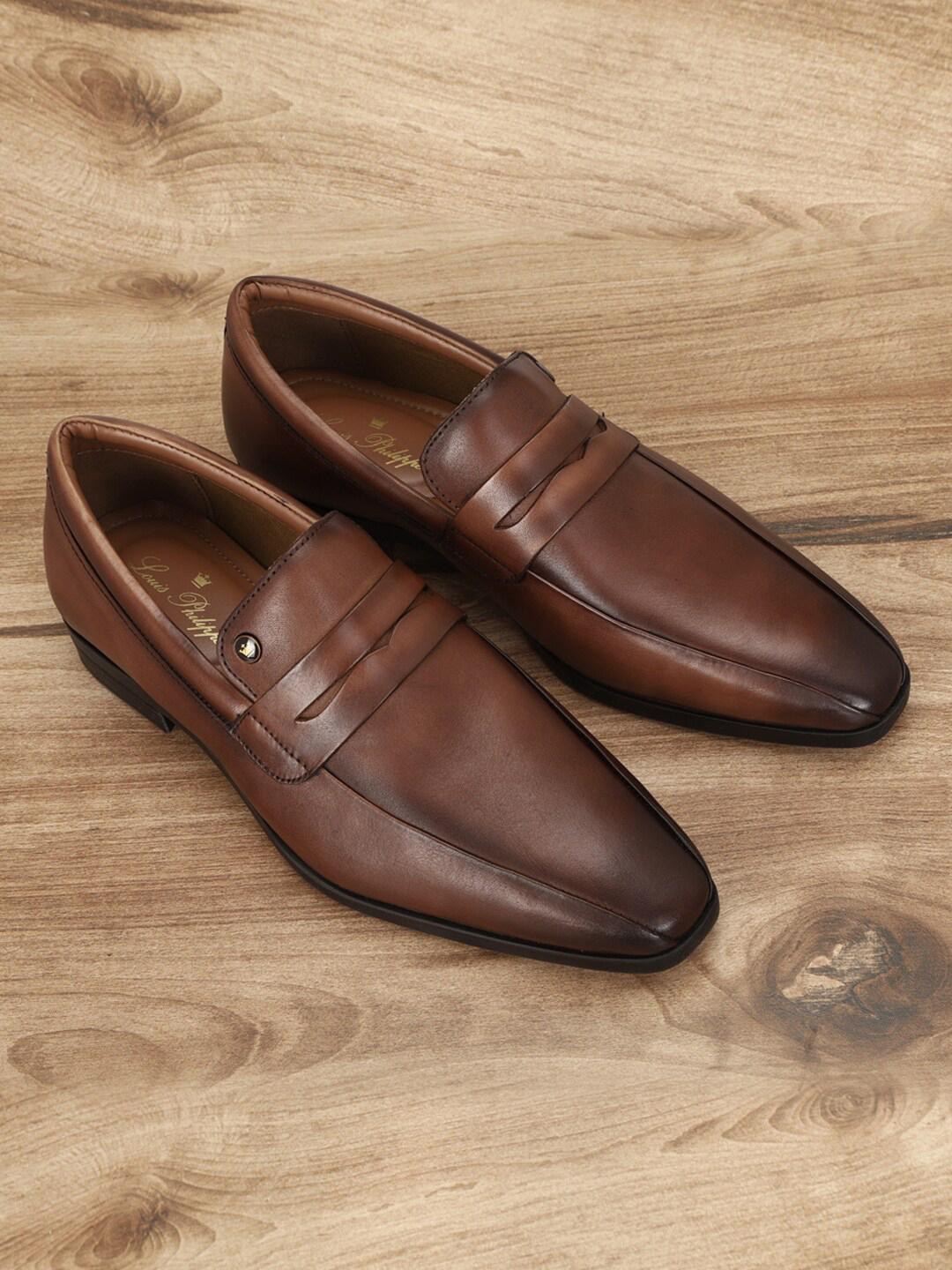 Buy Louis Philippe Men Leather Formal Slip On Shoes - Formal Shoes for ...
