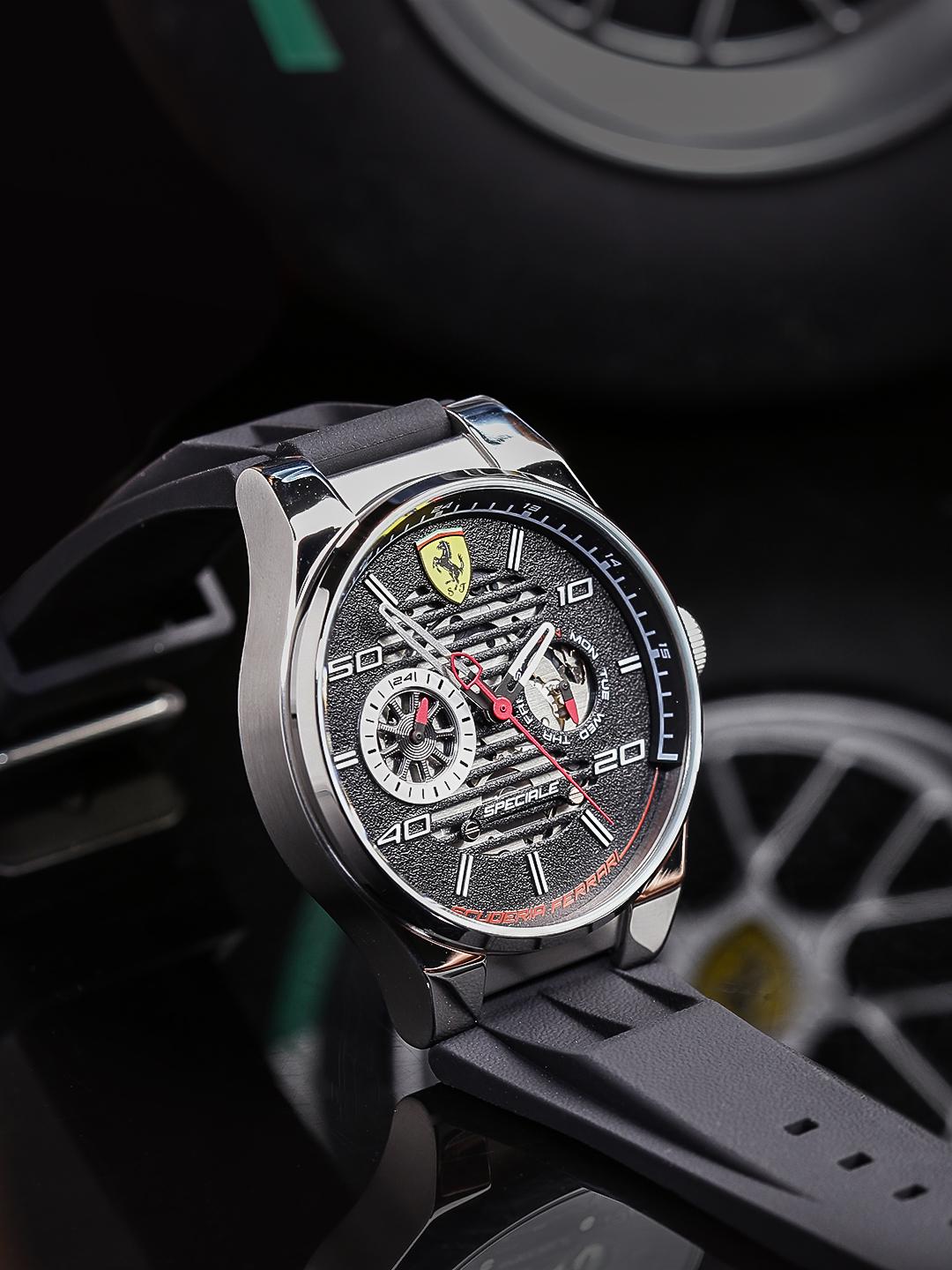 Buy SCUDERIA FERRARI Men Black Analogue Watch 0830429 - Watches for Men ...