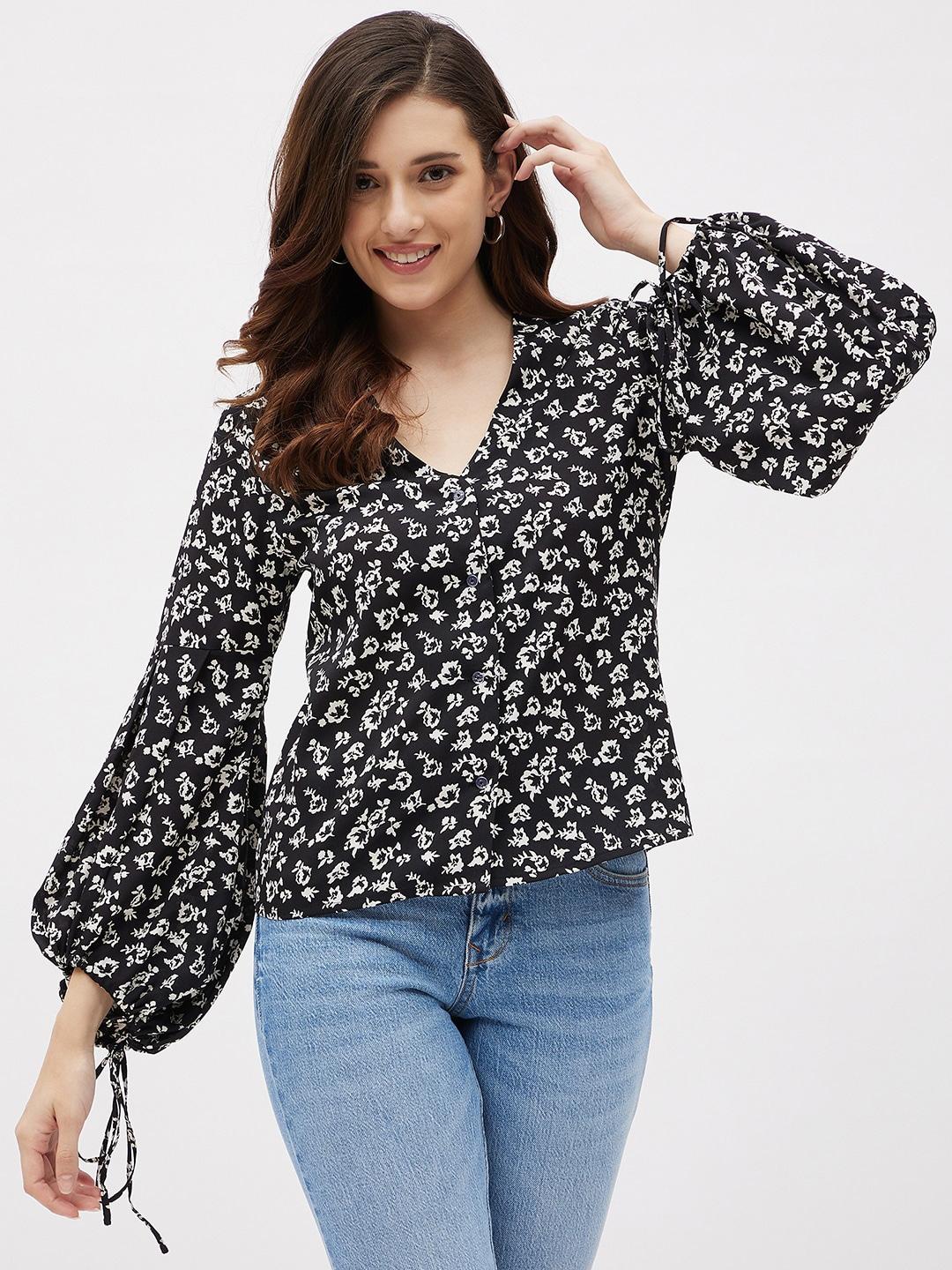 Buy Kibo Floral Print Crepe Top - Tops for Women 21230046 | Myntra