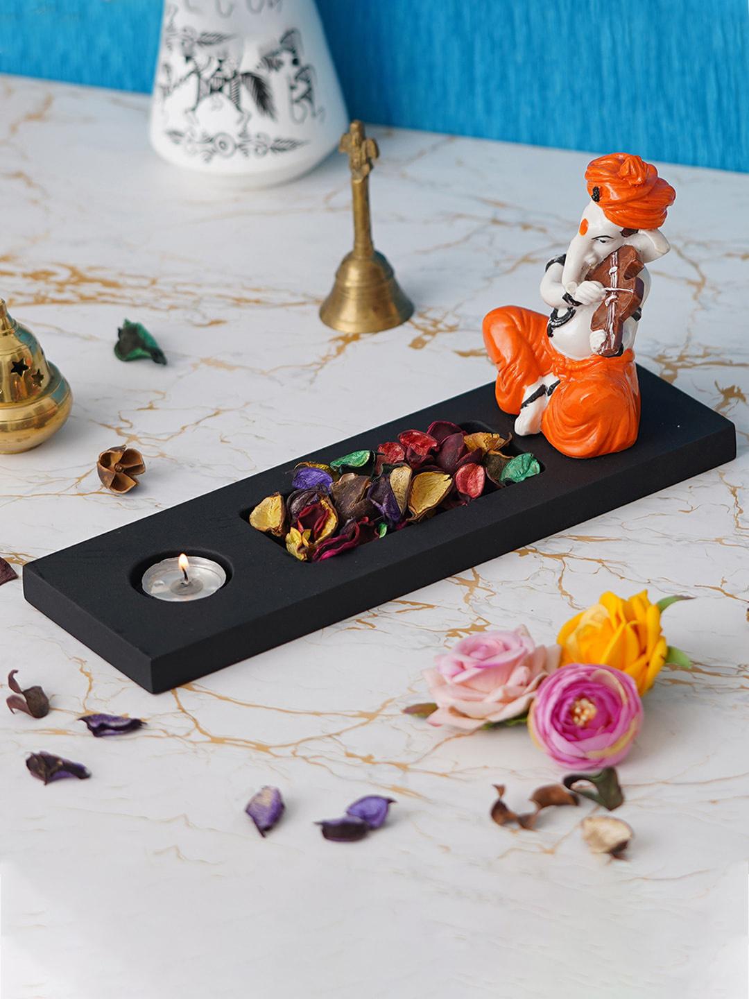 Buy Artisyn Black Polyresin Matte Prayer Room Lights Medium Showpiece 5 ...