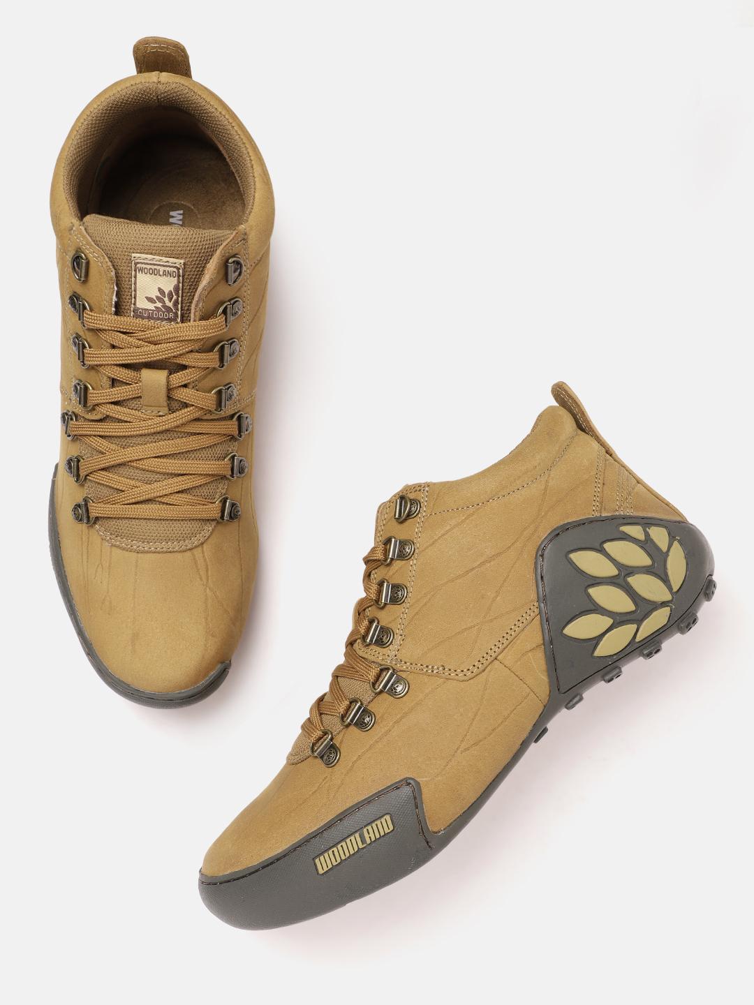 Buy Woodland Men Mid Top Leather Sneakers - Casual Shoes for Men ...