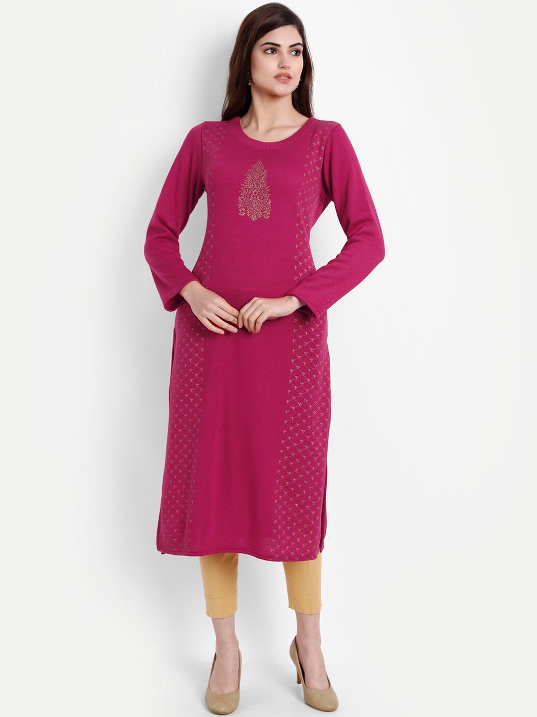Buy SUTI Ethnic Motifs Printed Straight Kurta - Kurtas for Women ...