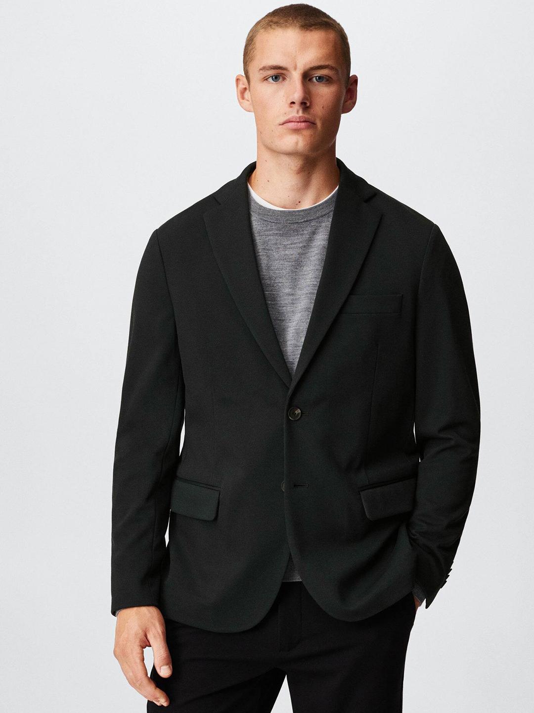 Buy MANGO MAN Solid Slim Fit Blazer - Blazers for Men 21322506 | Myntra