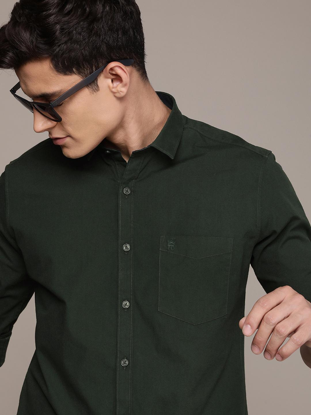 Buy French Connection Slim Fit Pure Cotton Casual Shirt - Shirts for ...
