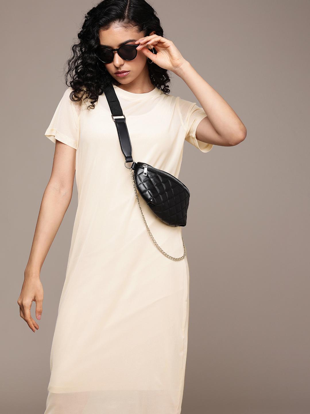 Buy FCUK Net Sheath Midi Dress - Dresses for Women 21344926 | Myntra