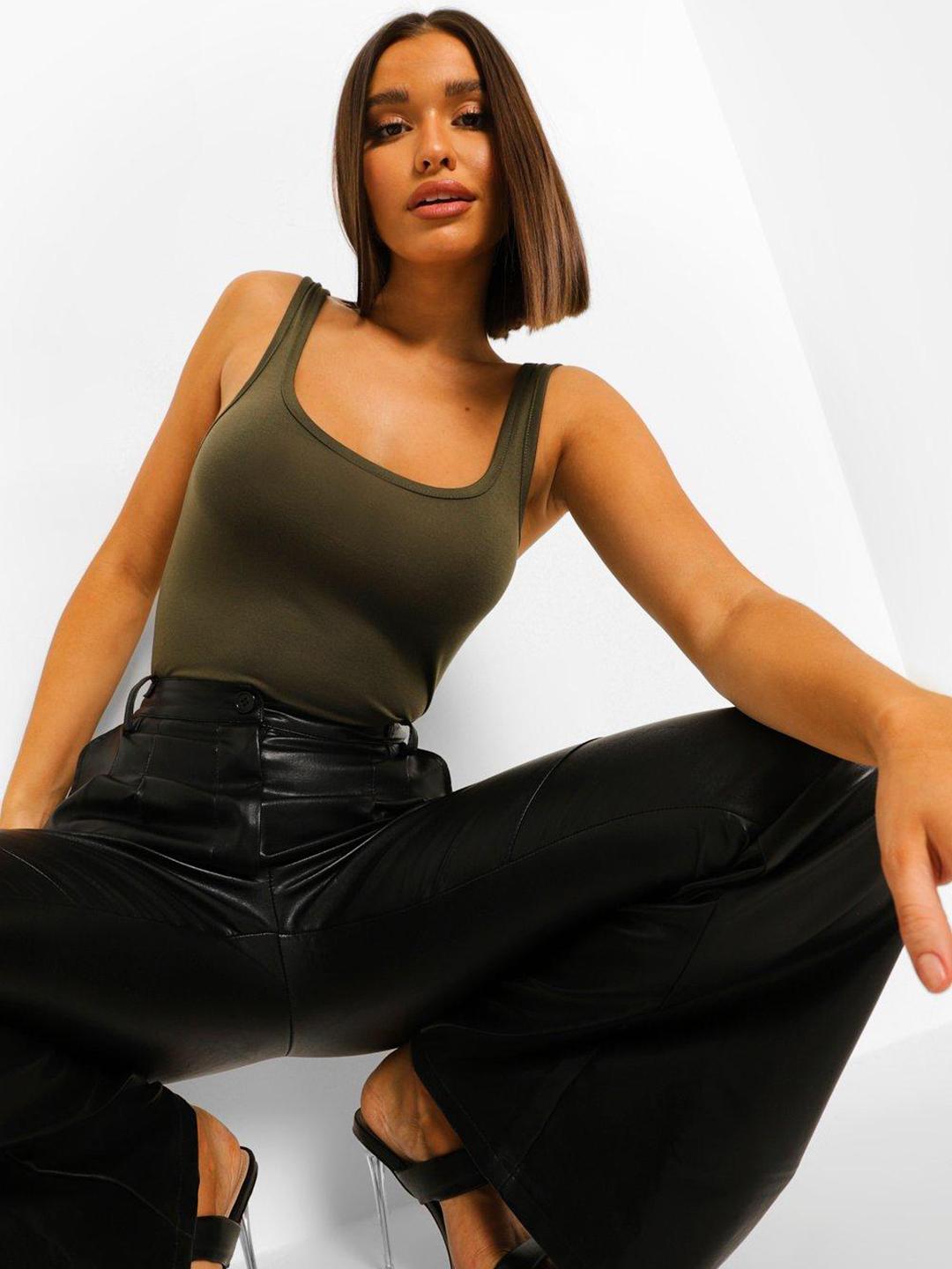 Buy Boohoo Basic Wide Strap Top - Tops for Women 21359446 | Myntra