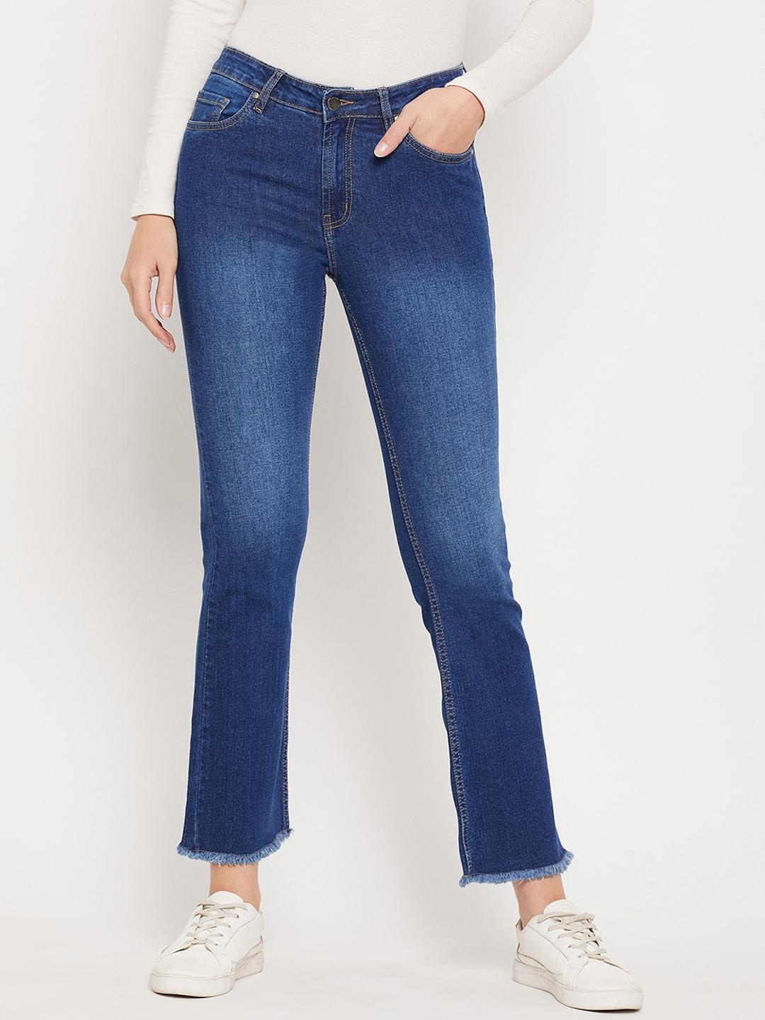 Buy Madame Women Bootcut Light Fade Cotton Jeans - Jeans for Women ...