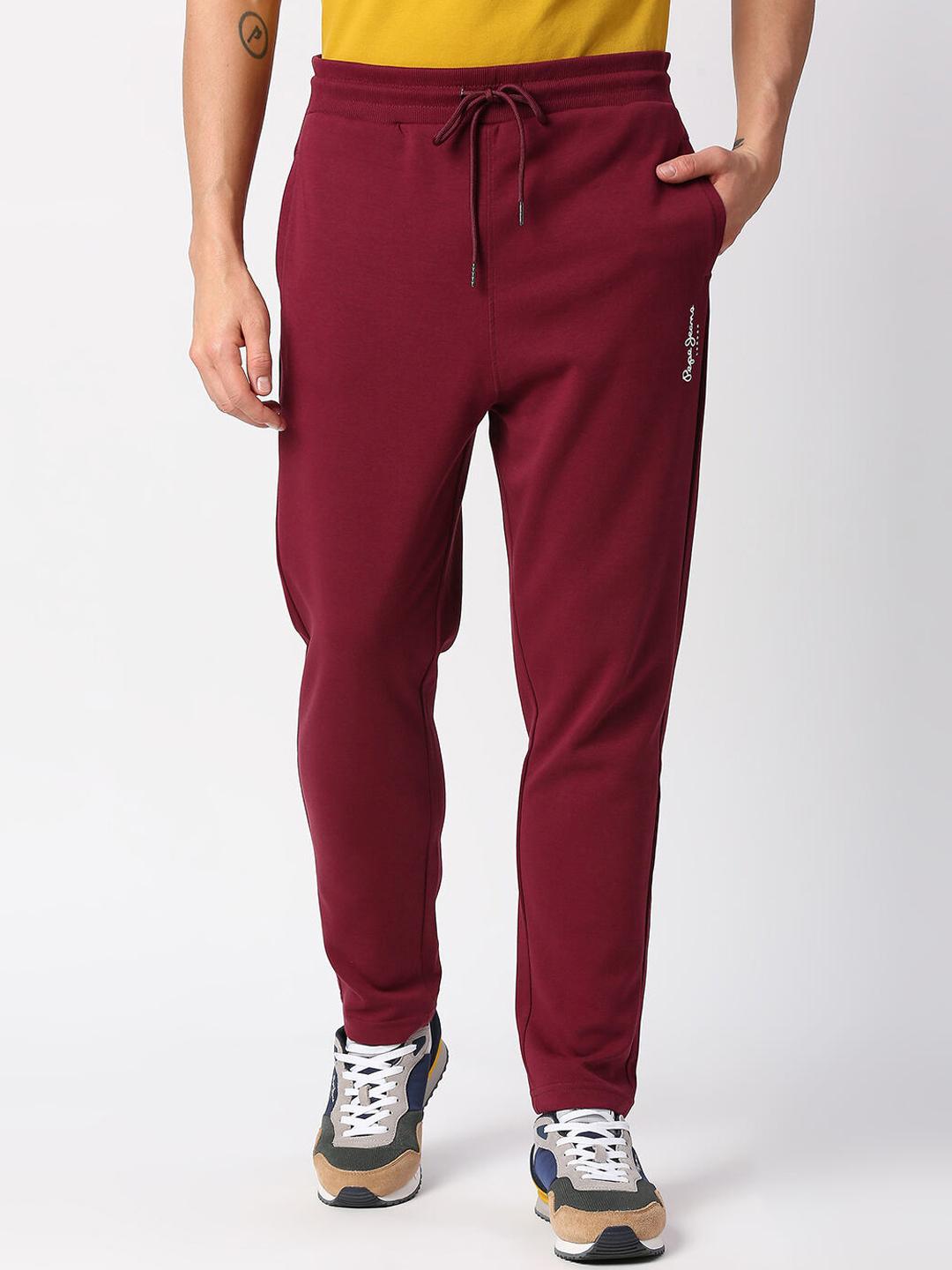 Buy Pepe Jeans Men Cotton Slim Fit Track Pants - Track Pants for Men ...
