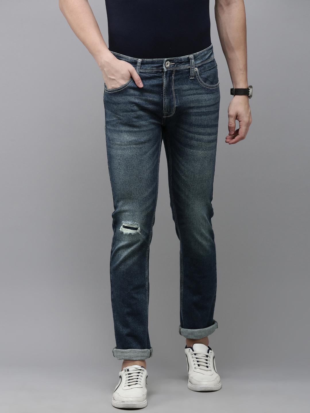 Buy BEAT LONDON By PEPE JEANS Vapour Slim Fit Slash Knee Heavy Fade Stretchable Jeans - Jeans ...