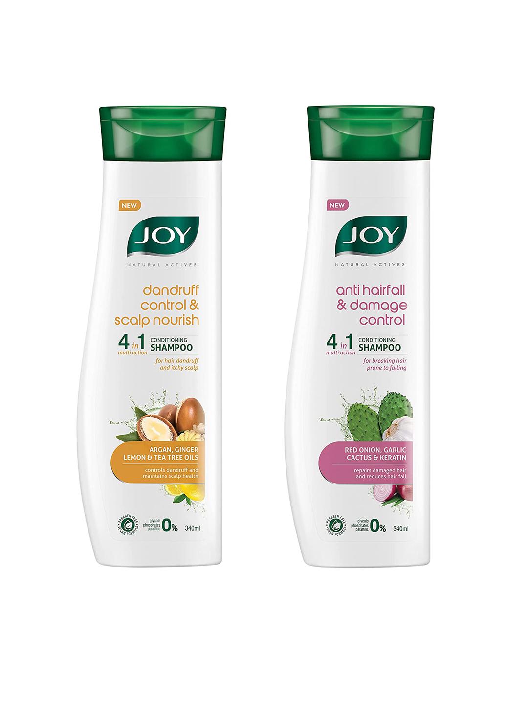 Buy JOY Set Of Dandruff Control Scalp Nourish+Anti Hairfall Damage ...