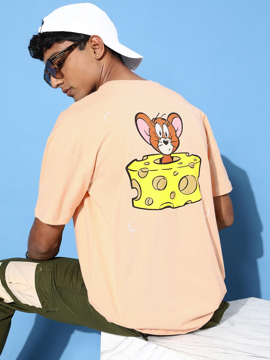Buy Kook N Keech Toons Men Creamy Beige Pure Cotton Jerry Print Back To ...