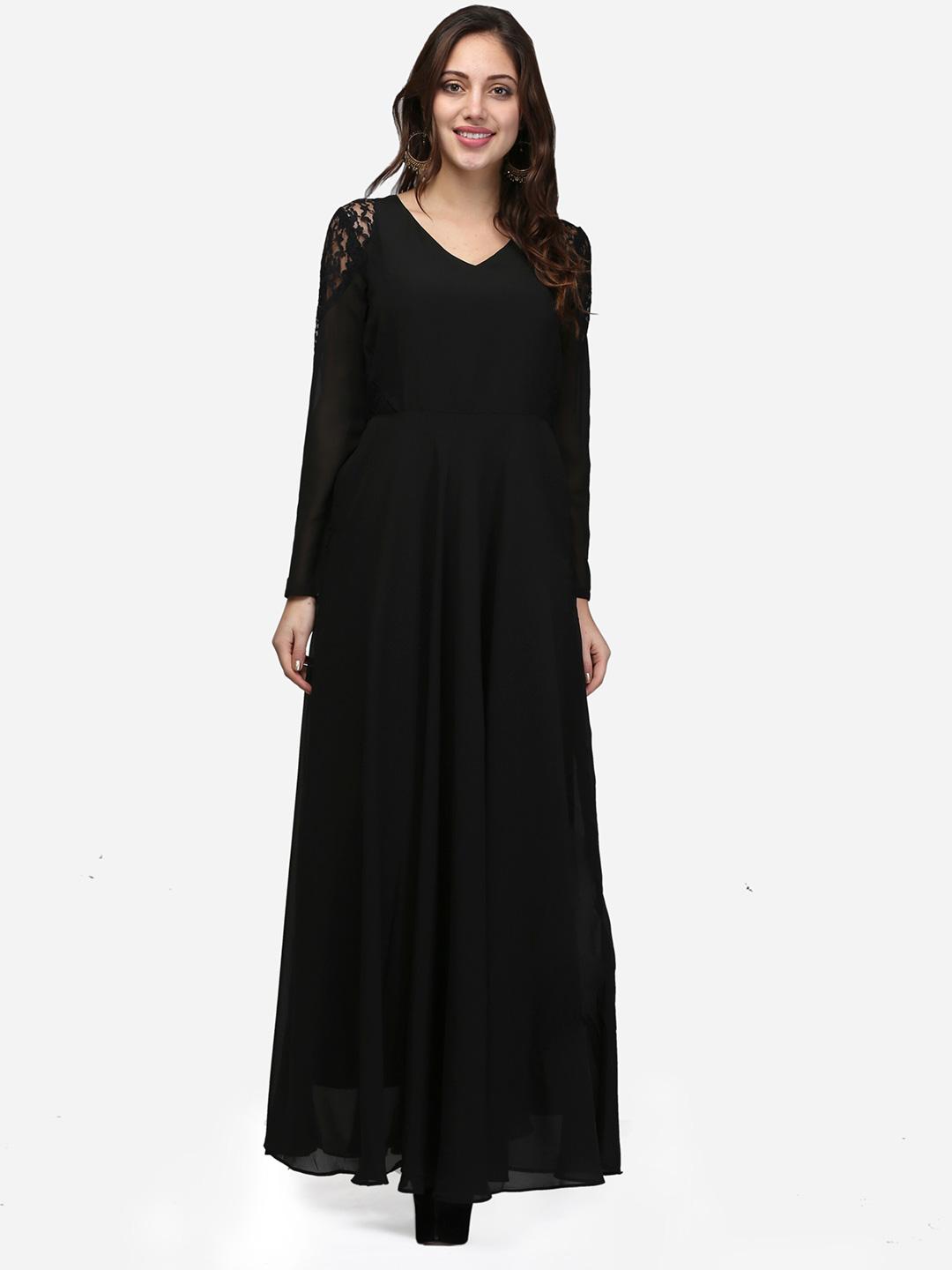 Buy V&M V Neck Georgette Party Maxi Dress - Dresses for Women 21442182 ...