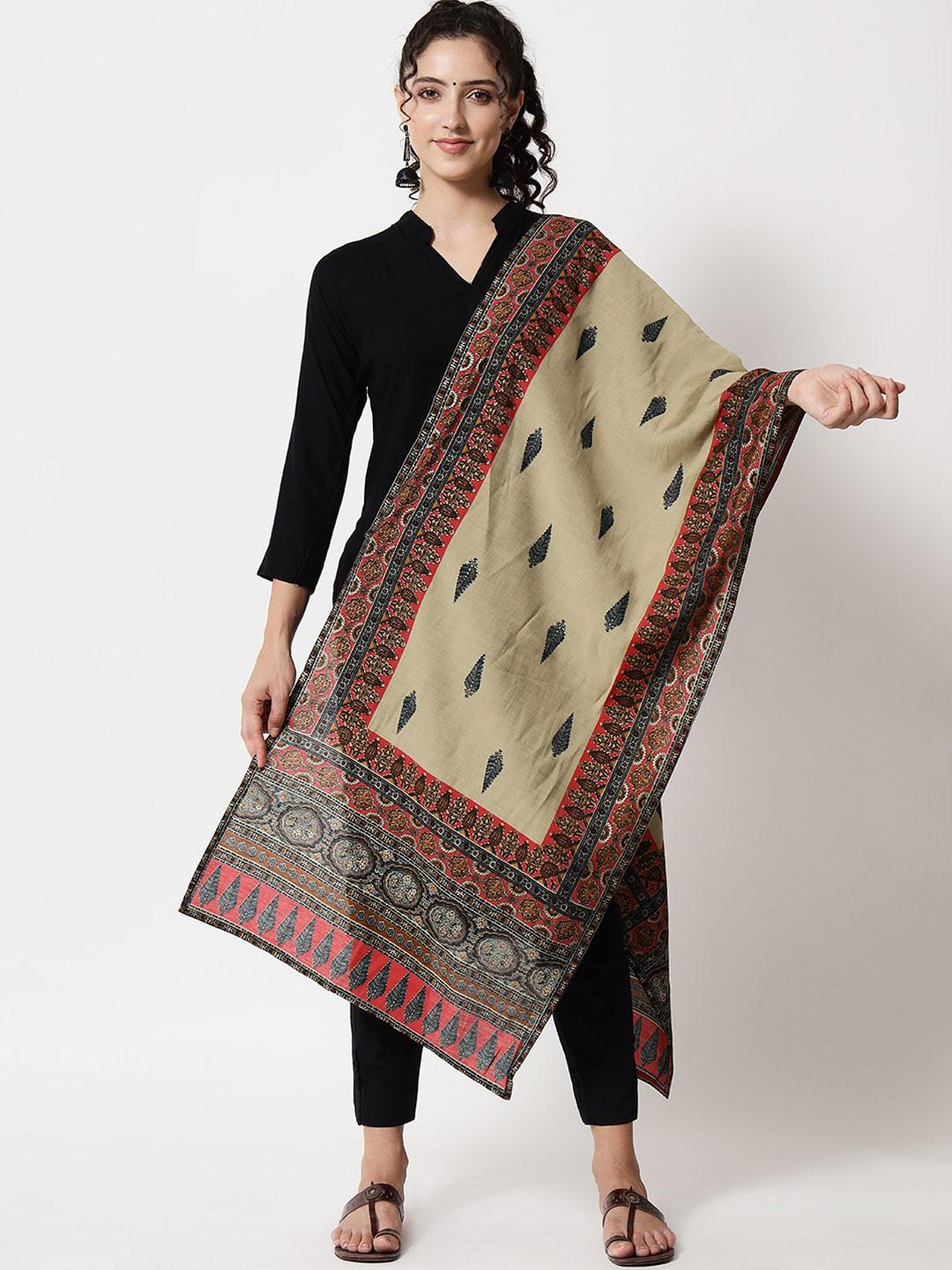 Buy Nehamta Ethnic Motifs Printed Organza Foil Print Dupatta - Dupatta ...