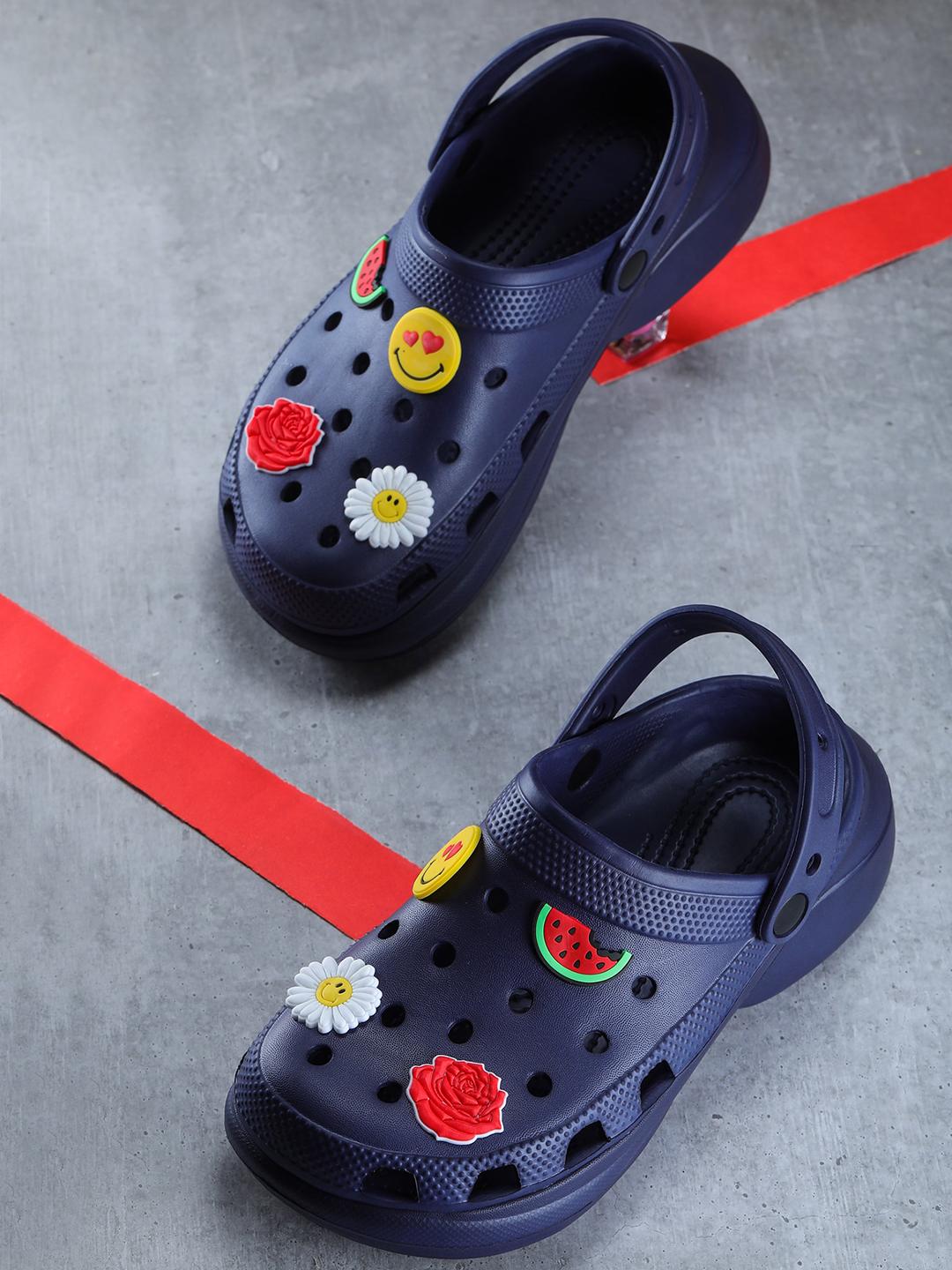 Buy Ego Women Self Design Rubber Clogs - Flip Flops for Women 21500070 ...