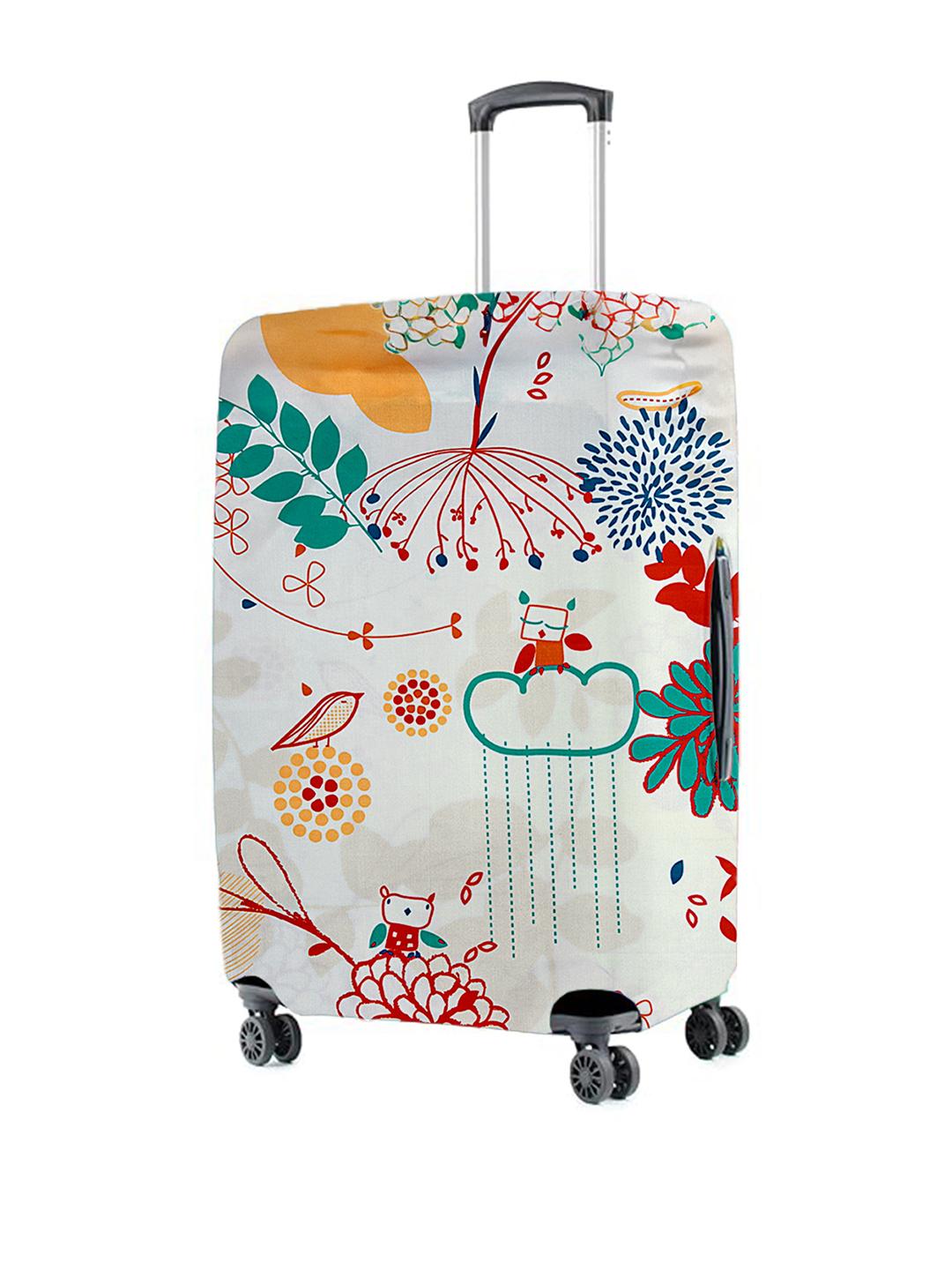 Buy Cortina Printed Protective Medium Trolley Bag Cover - Travel ...