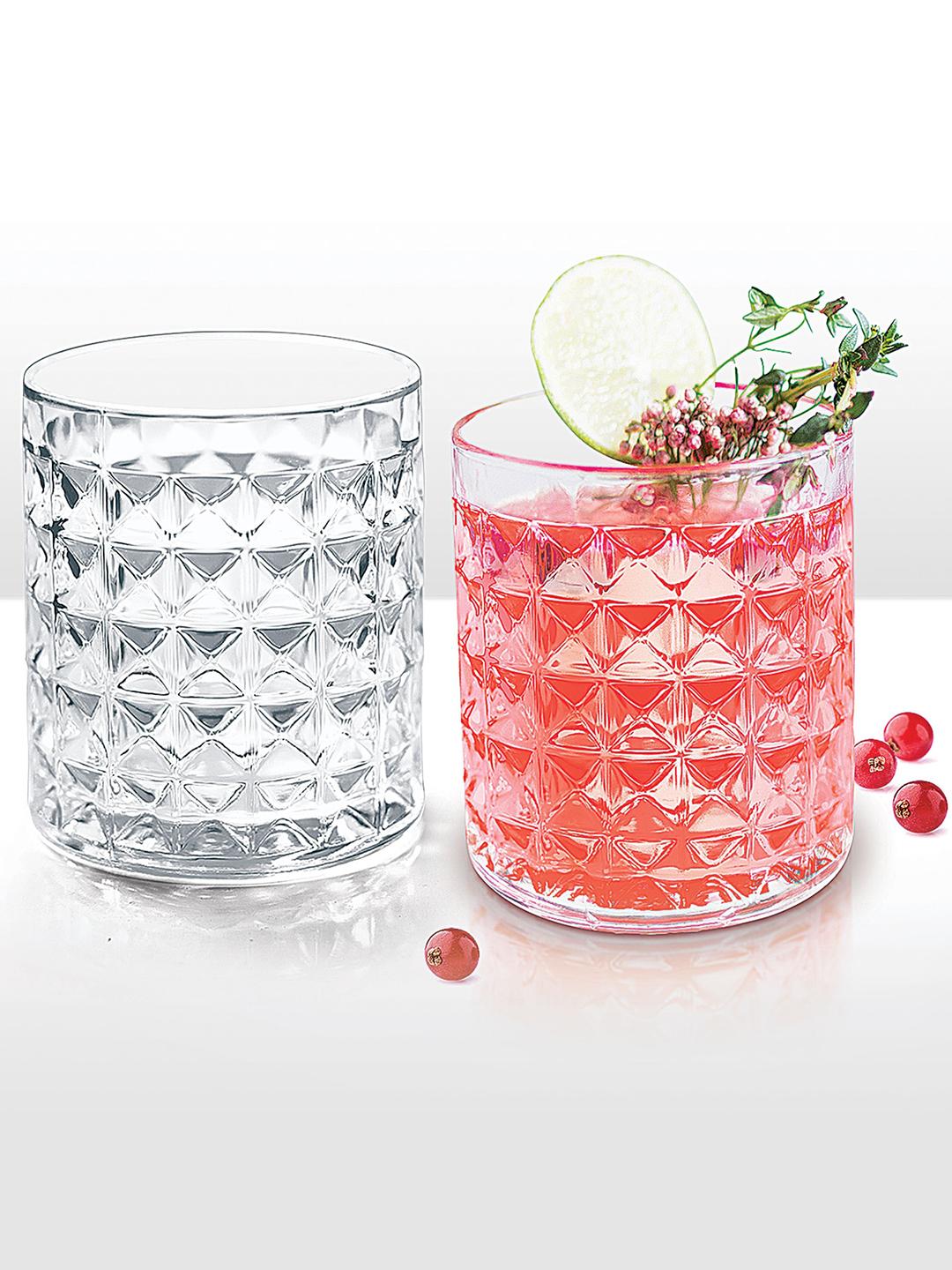 Buy Treo Knitts 260 Juice Glass Transparent Set Of 6 Tumblers 260 Ml ...