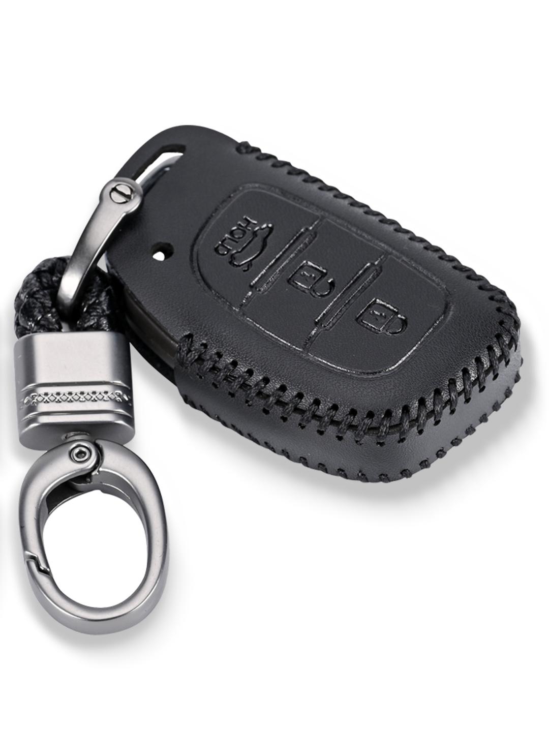 Buy CONTACTS Leather Car Key Cover With Key Chain - Key Chain for ...