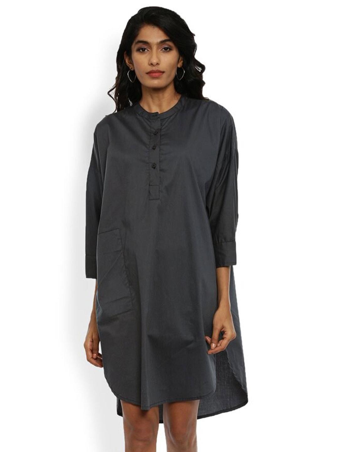 Buy GRASS By Gitika Goyal Relaxed Cotton Tunic - Tunics for Women ...