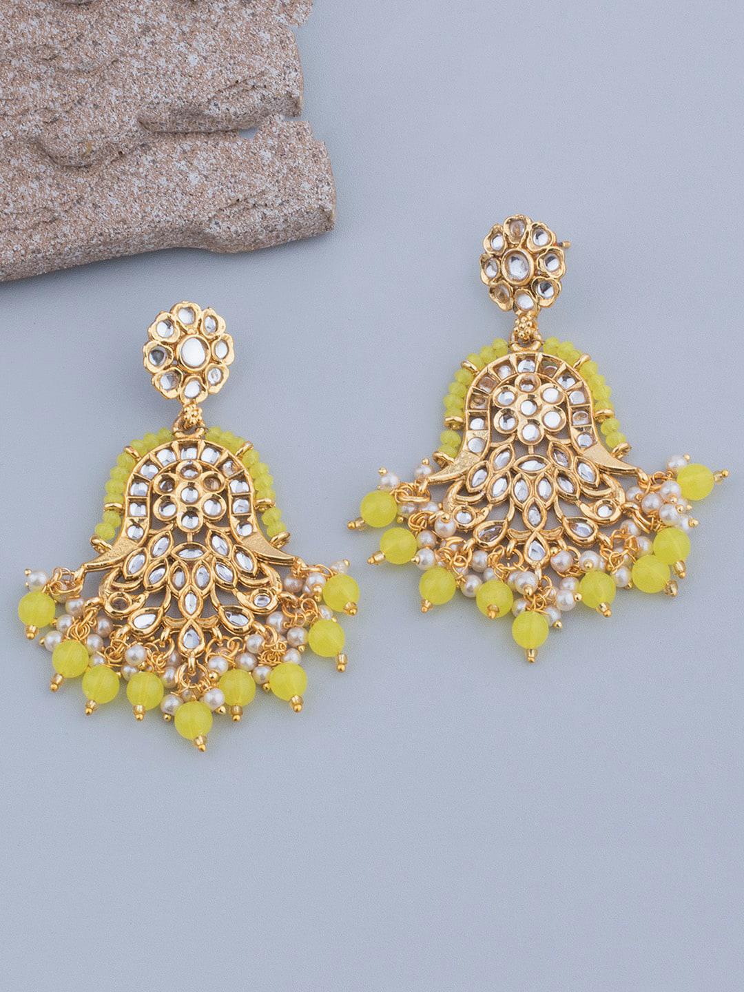 Buy Alamod Gold Plated Classic Drop Earrings - Earrings for Women ...