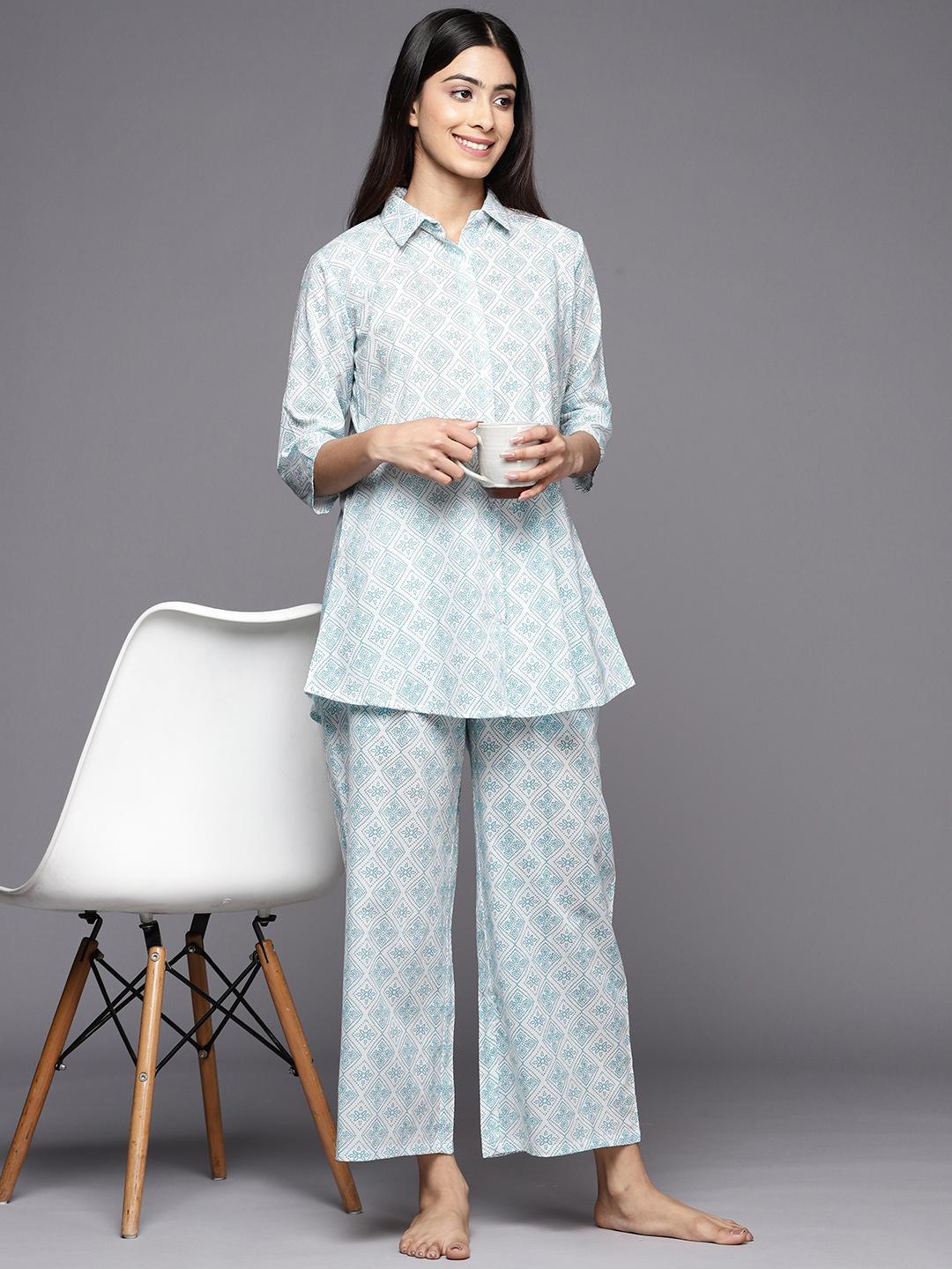 Buy Libas Printed Cotton Night Suit - Night Suits for Women 21810590 ...