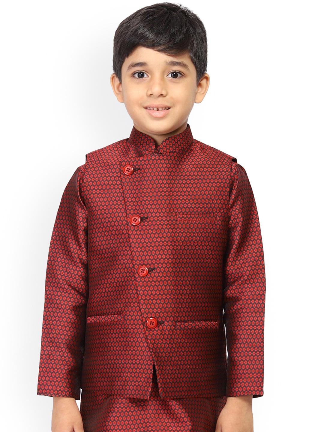Buy TABARD Woven Designed Nehru Jacket - Nehru Jackets for Boys ...