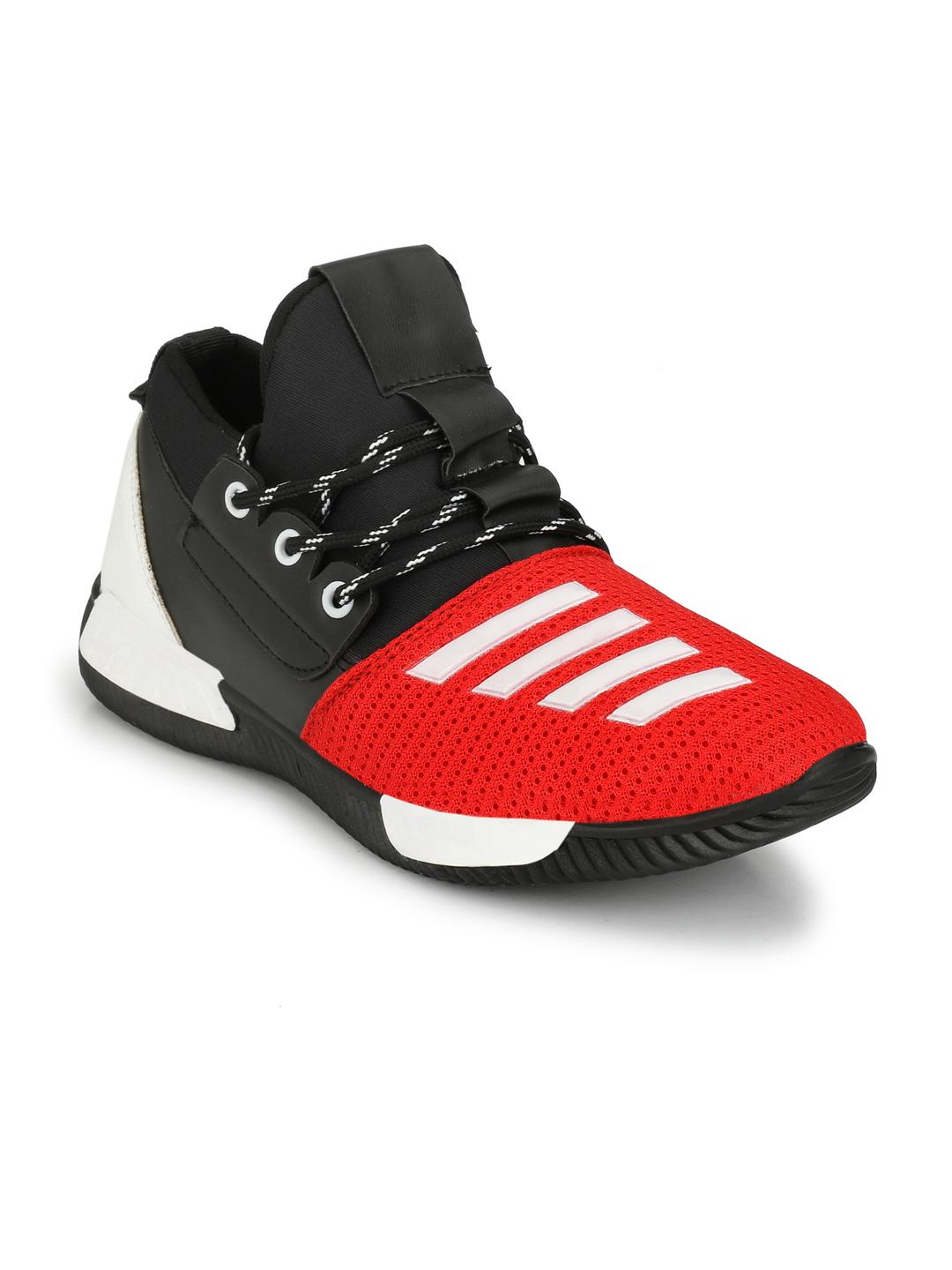 Buy Prolific Men Red & Black Colourblocked Sneakers - Casual Shoes for ...