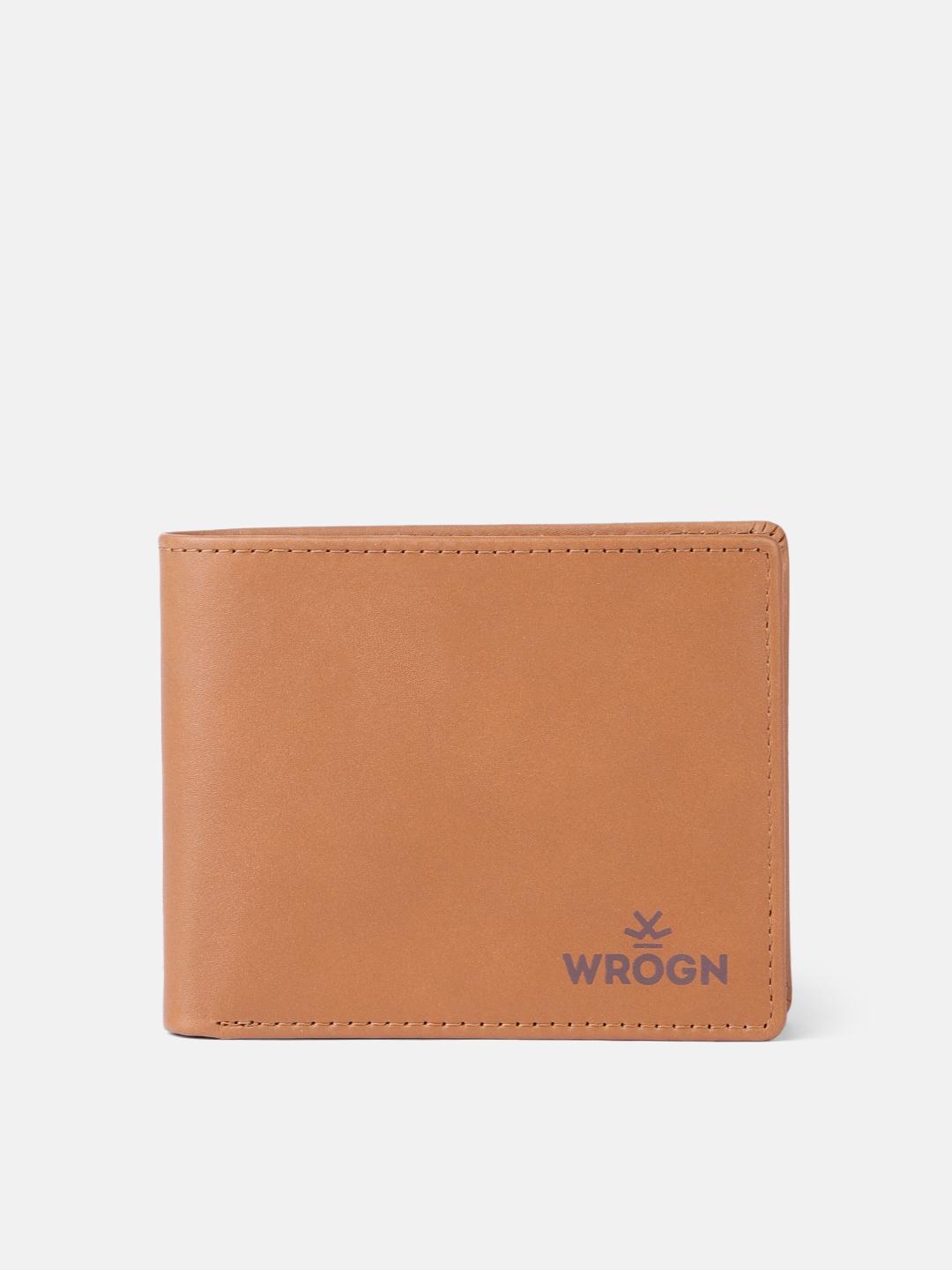 Buy WROGN Men Leather Two Fold Wallet - Wallets for Men 21856058 | Myntra