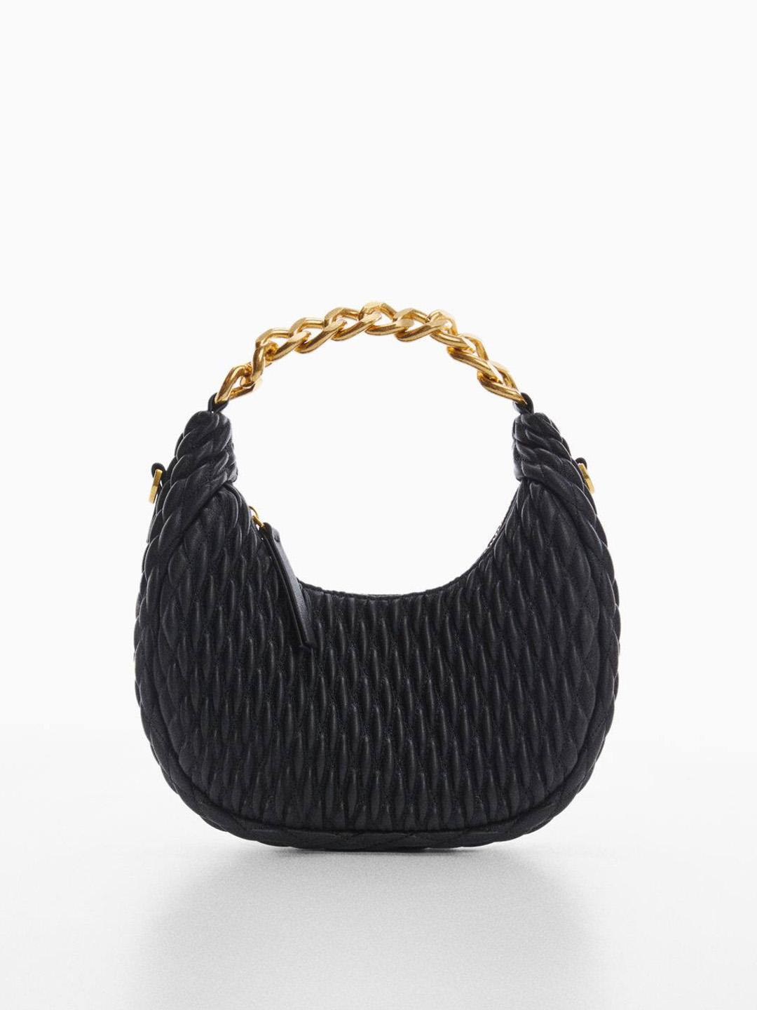 Buy MANGO Women Textured Structured Handheld Bag - Handbags for Women ...