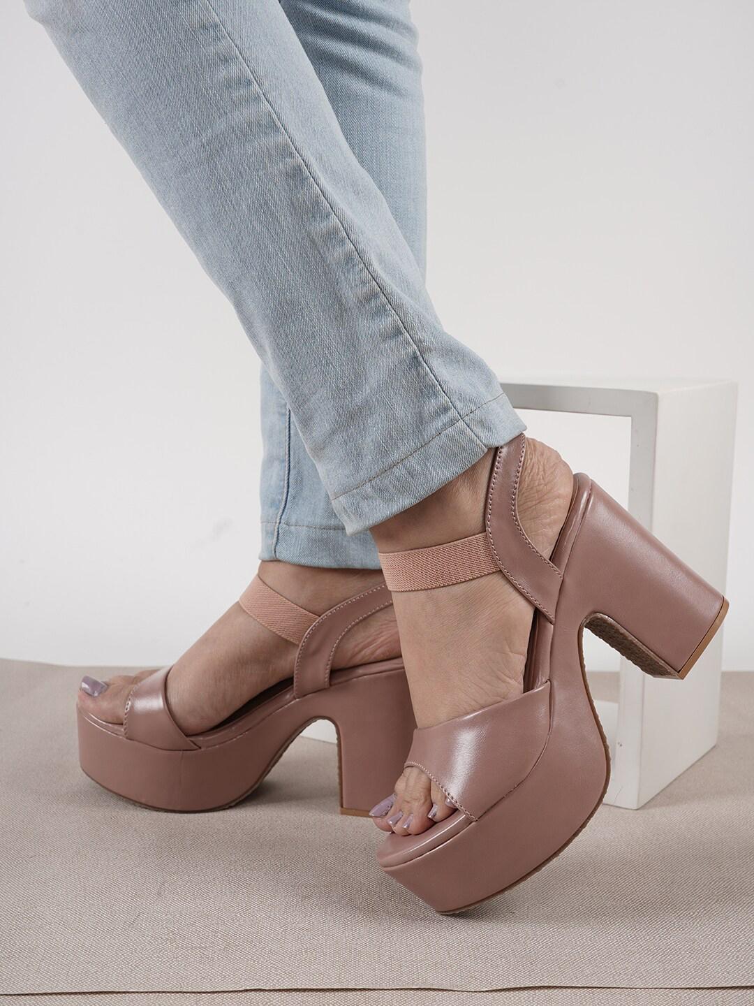 Buy DressBerry Open Toe Platform Heels - Heels for Women 21929564 | Myntra