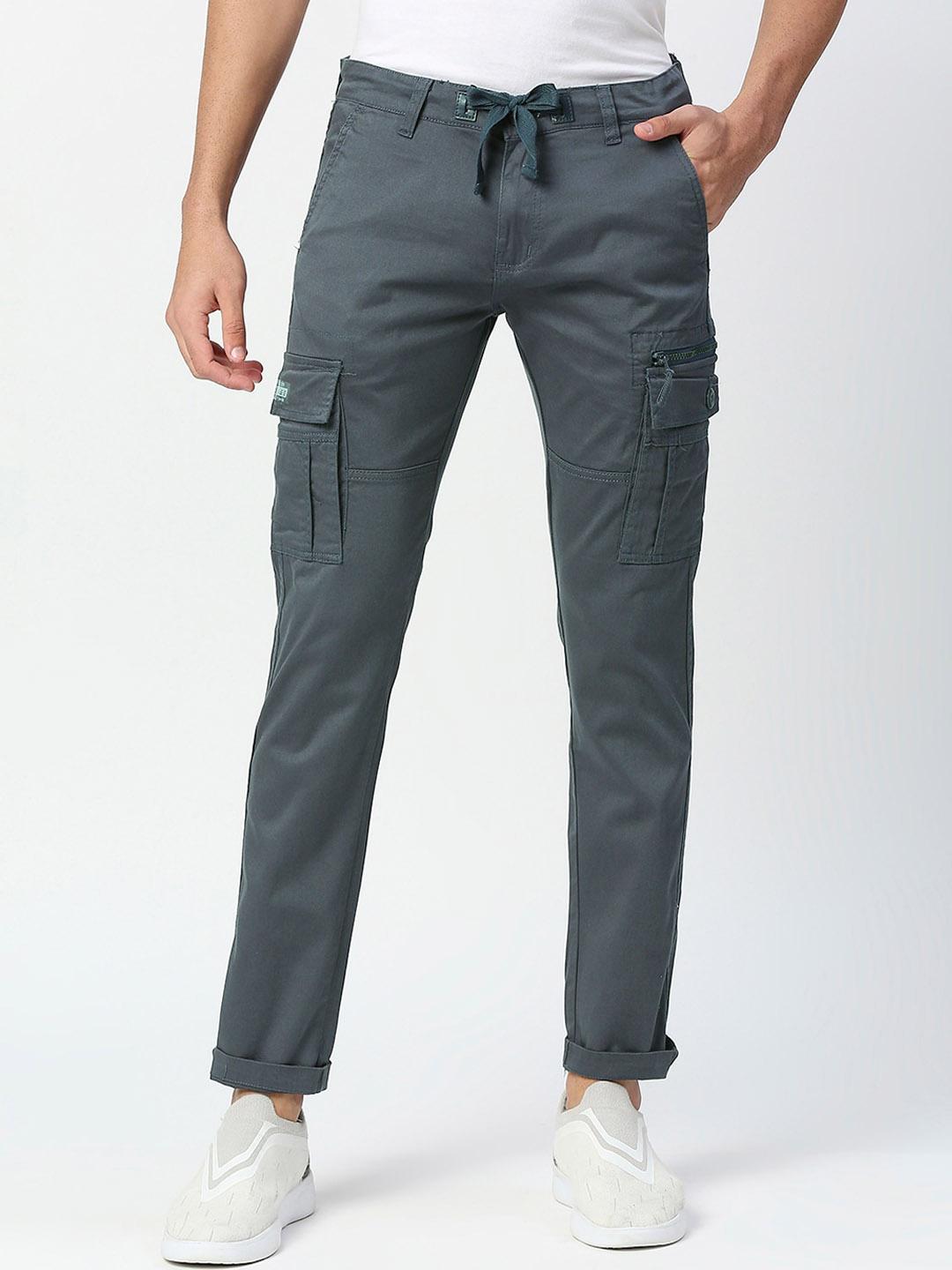 Buy Beevee Men Relaxed Straight Fit Easy Wash Cargos - Trousers for Men ...