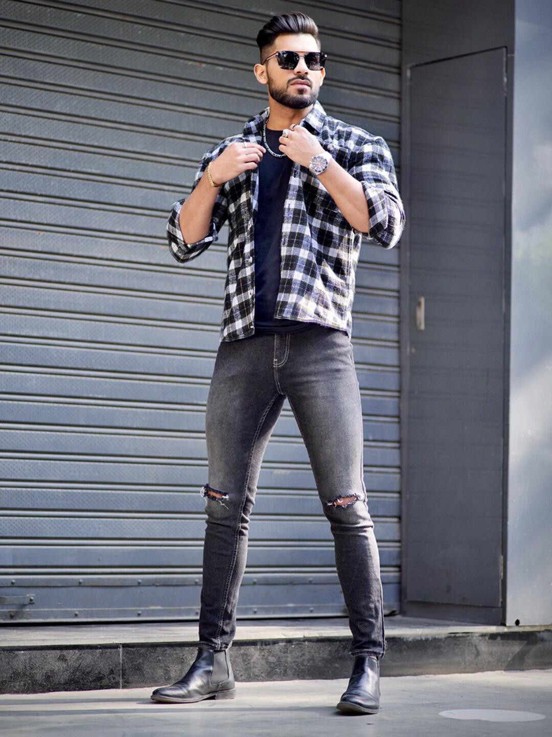Buy Powerlook Gingham Checks Casual Shirt - Shirts for Men 21947248 ...
