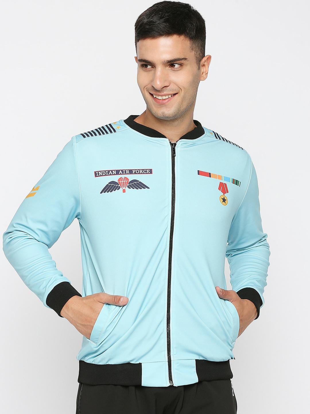 Buy GullyActive Men Henley Collar Lightweight Dry Fit Indian Air Force ...