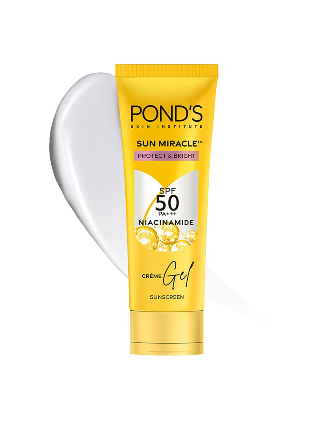 Buy Ponds Protect & Bright Sun Miracle SPF 50 PA+++ Creme Gel Sunscreen ...